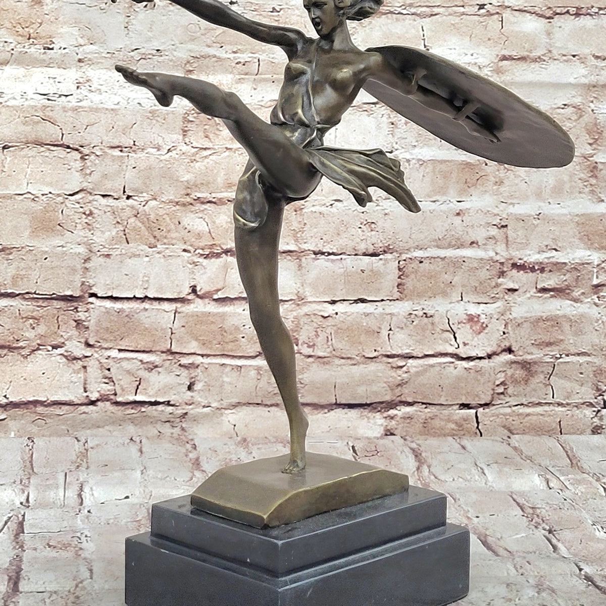 Amazonian Female Warrior Mythological Art Bronze Sculpture By Bruno