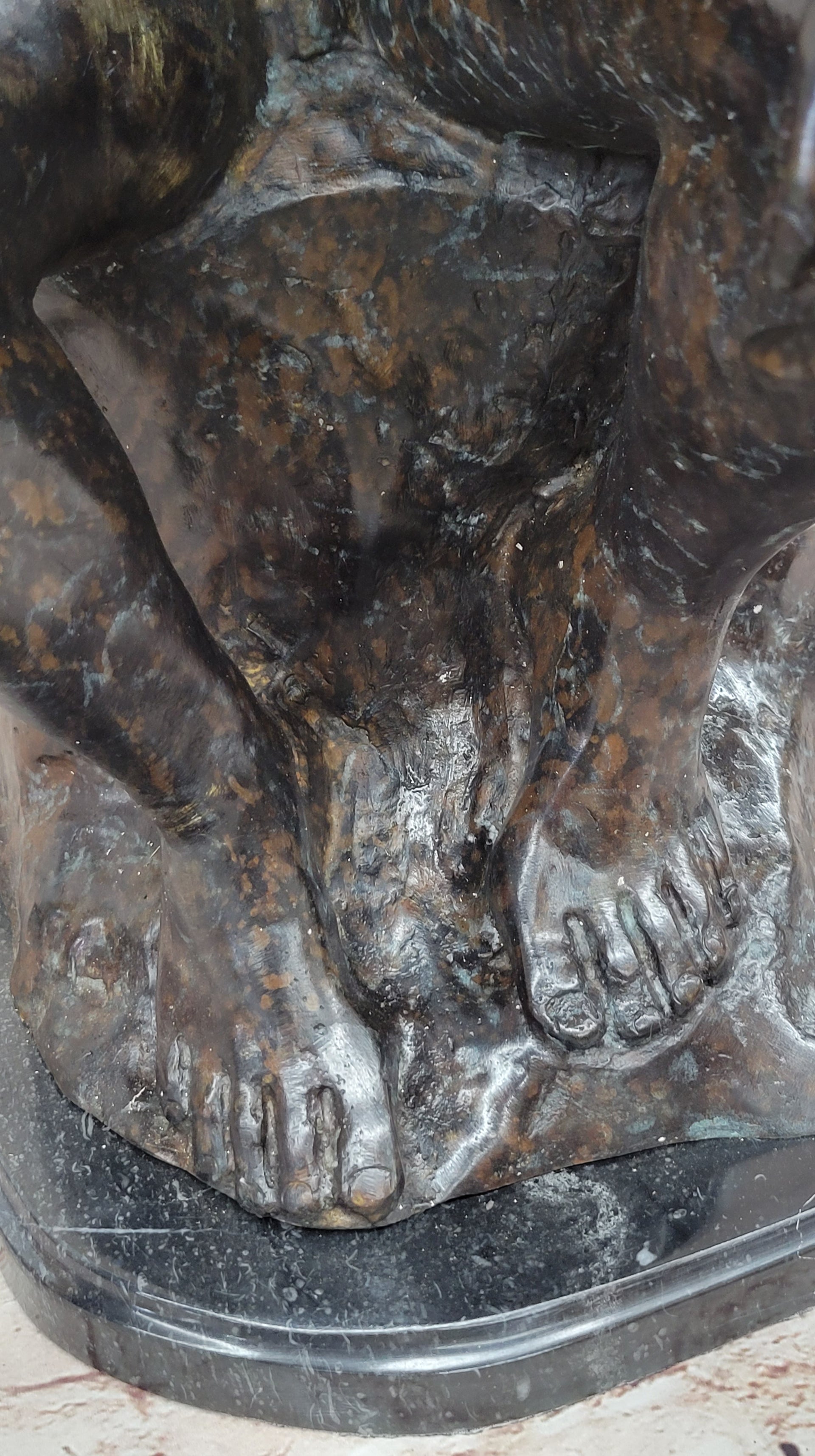 The Thinker Thinking Man Auguste Rodin Bronze Statue Sculpture Replica ...