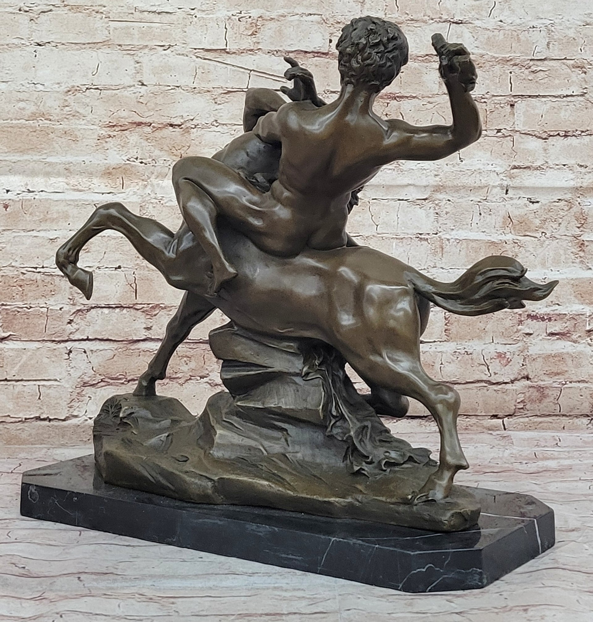 Theseus Slaying The Centaur Bronze Sculpture Statue Greek Mythology ...