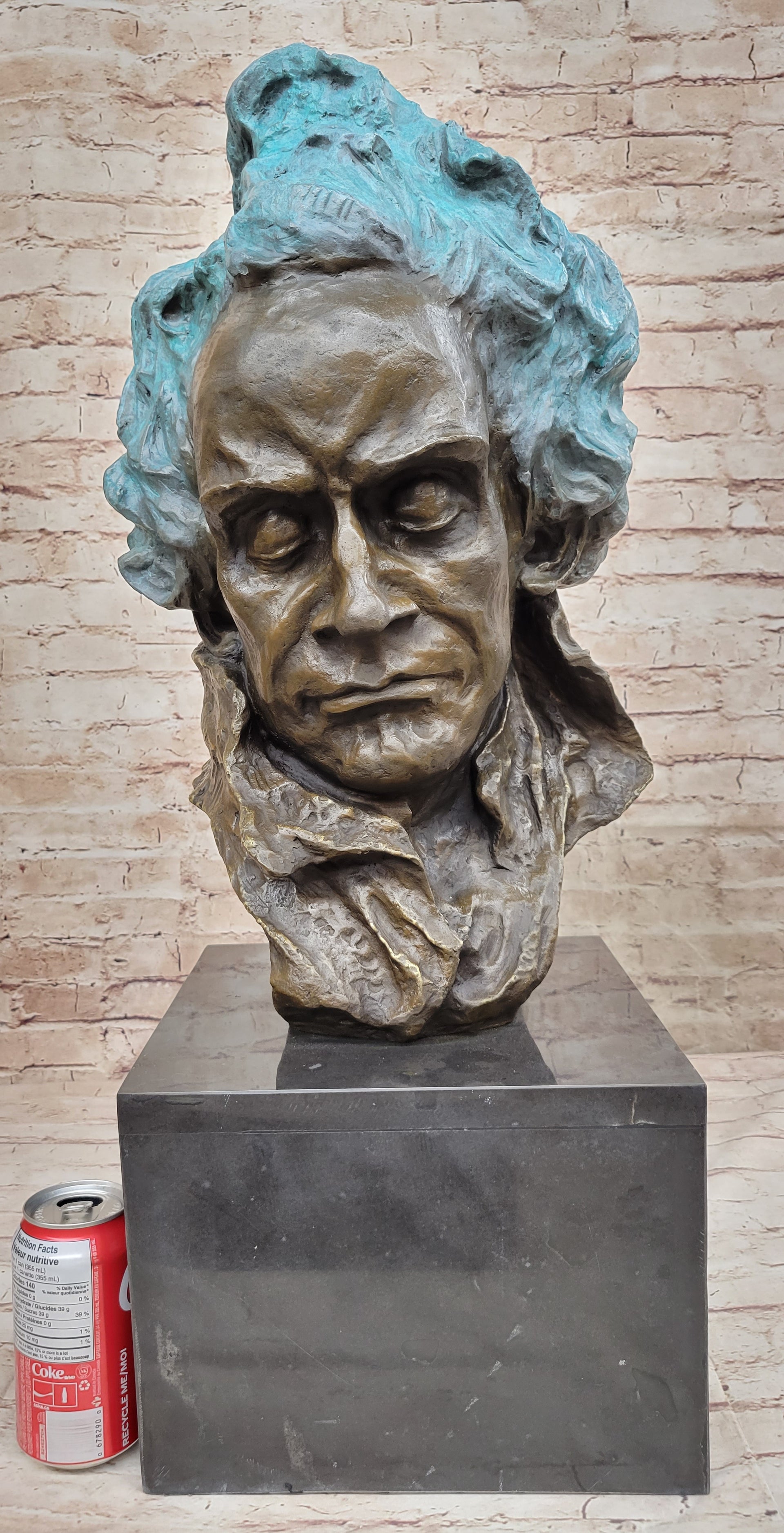 Massive 72 LBS Show Room Ludwig van Beethoven Genuine Solid Bronze Scu ...