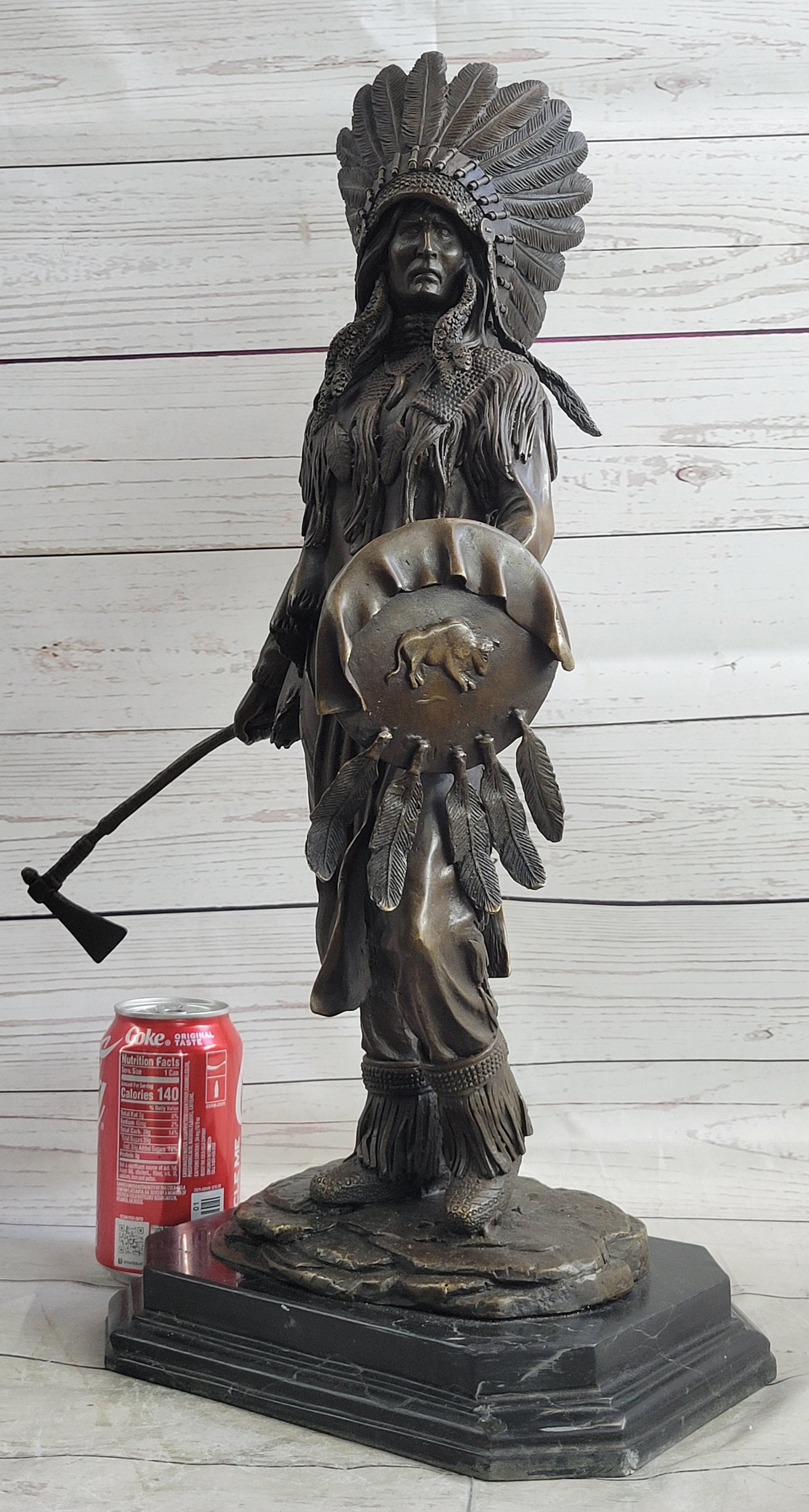 Appeal to the Great Spirit Sioux Chief Indian Bronze Statue by Mario ...