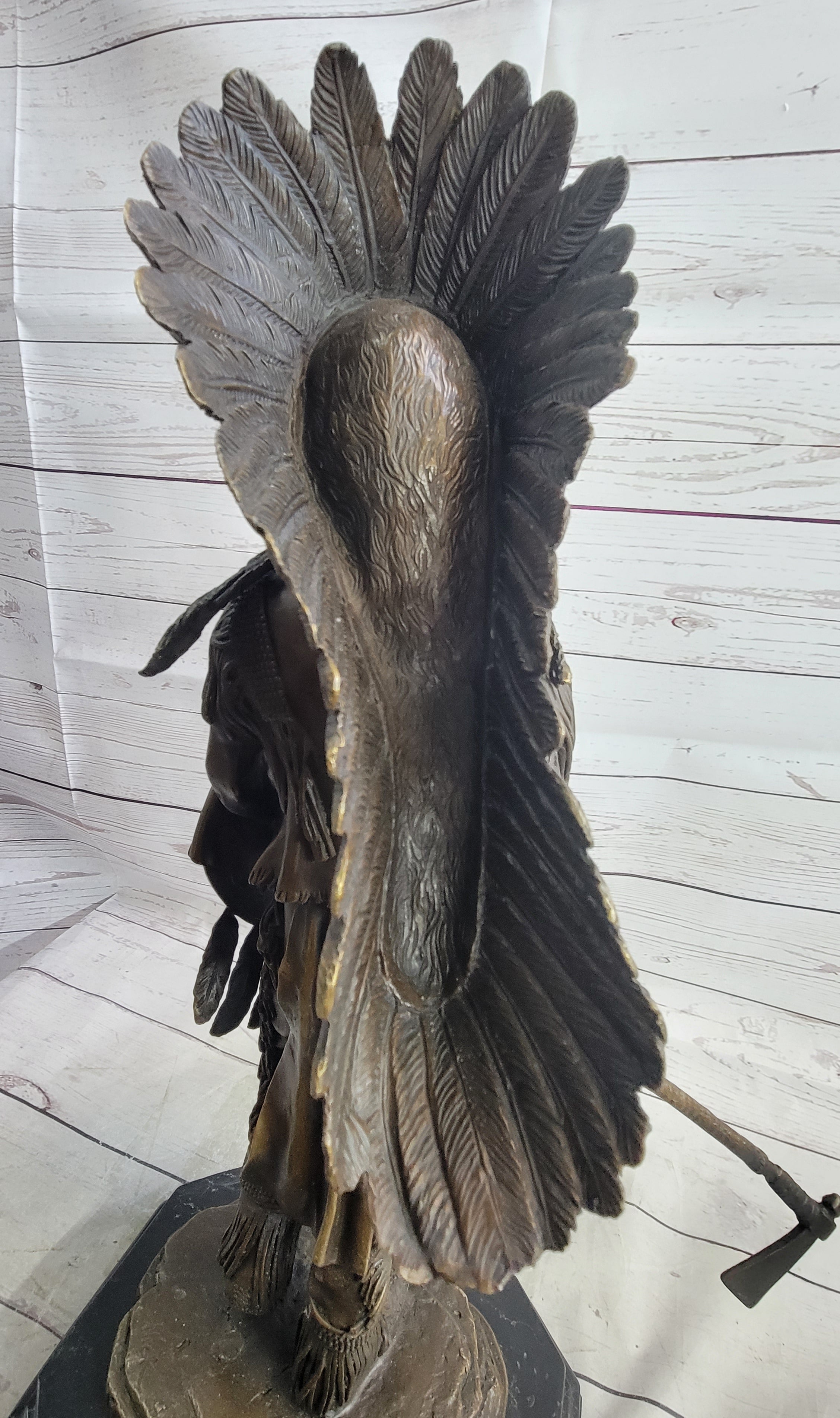 Appeal to the Great Spirit Sioux Chief Indian Bronze Statue by Mario ...