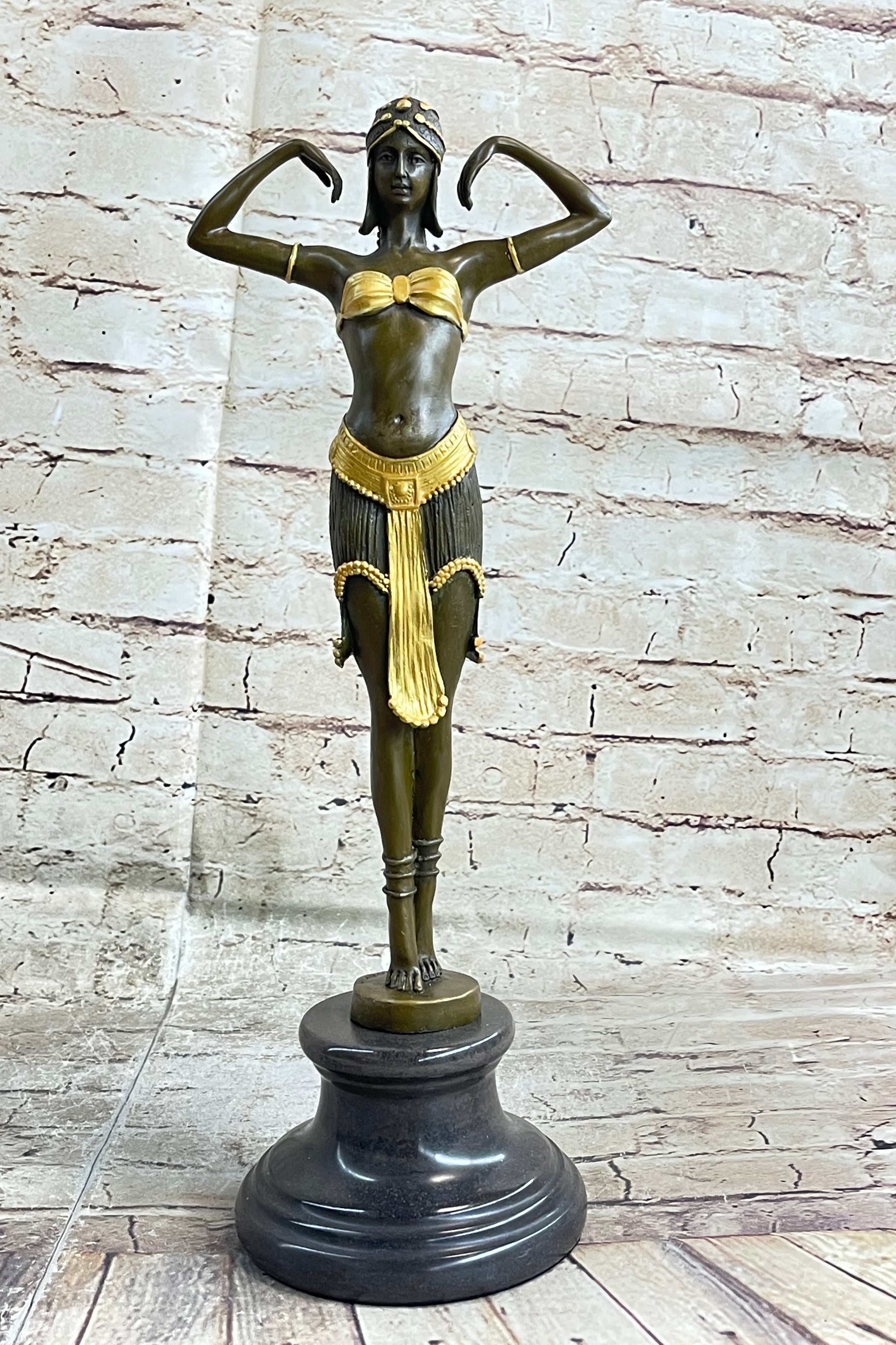 ART DECO, CHIPARUS '' ILLUSION OF VIRTUE '', BRONZE STATUE FIGURE ...