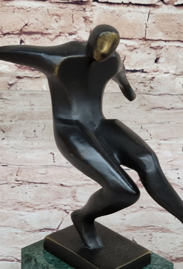 Modernist Bronze Sculpture of Soccer Player by Mario Nick Royal for ...