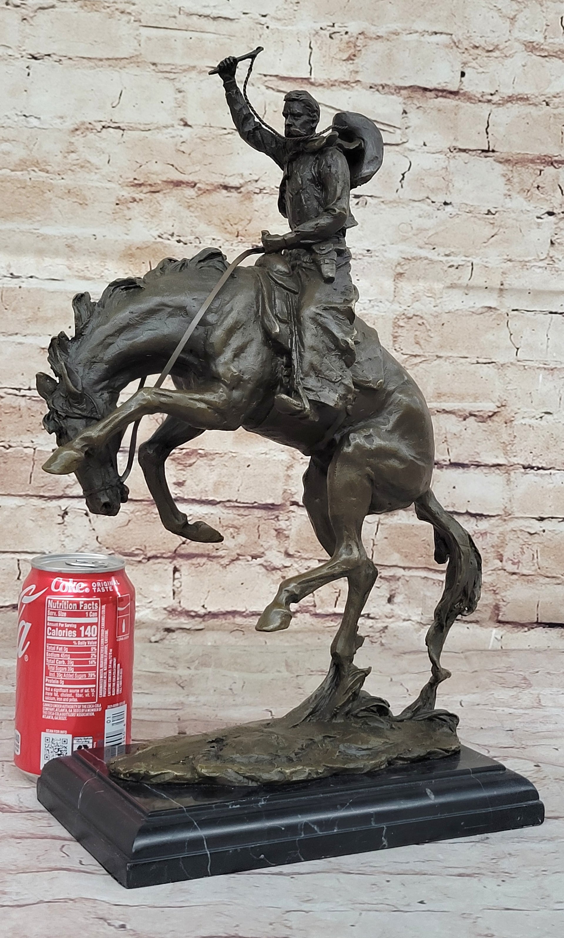 Bronco Buster Hot Cast Bronze Western Americana Decor Sculpture Statue ...