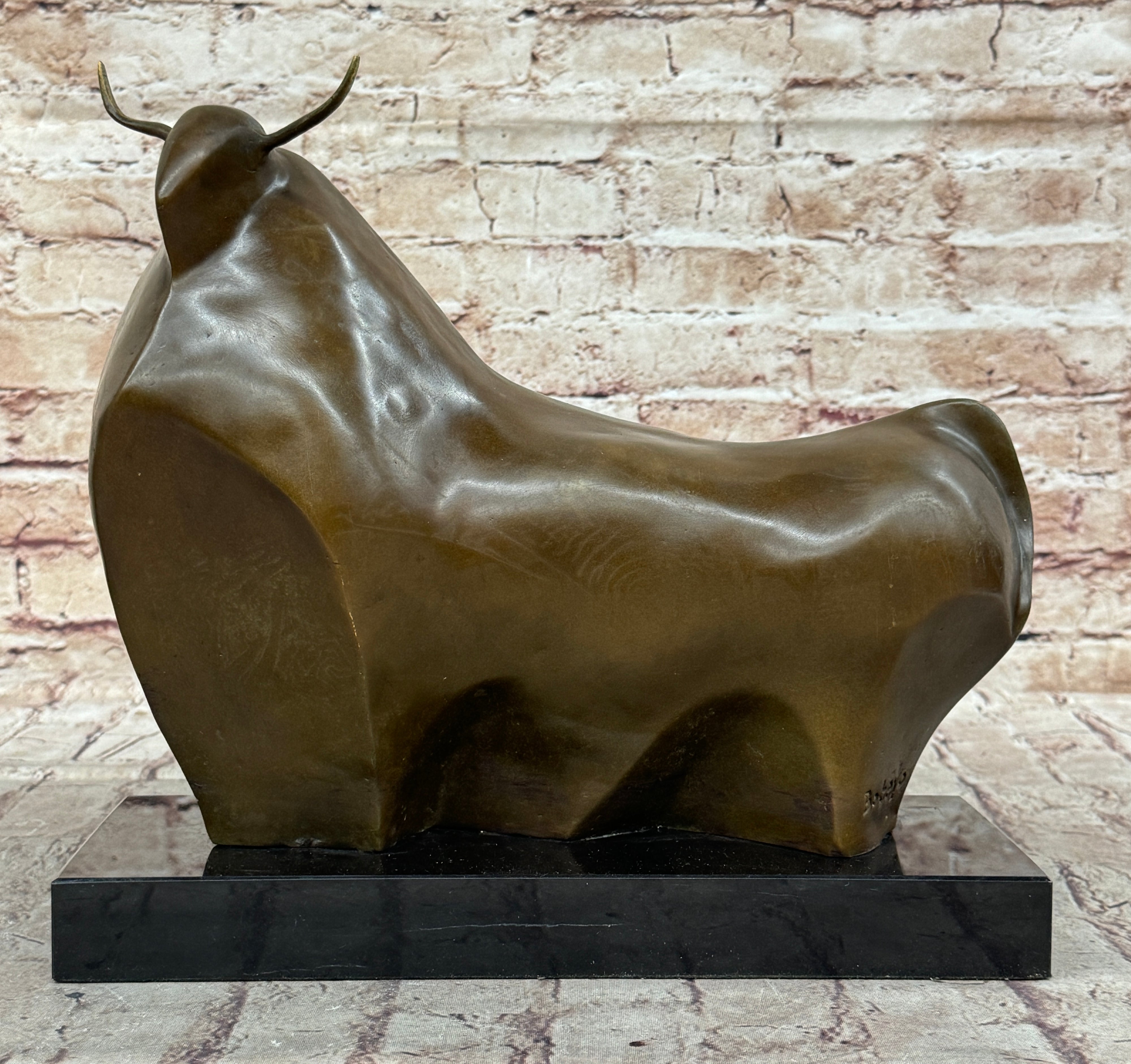 Mid Century Rare Botero Bull 100% Bronze Sculpture Home Decor Artwork ...