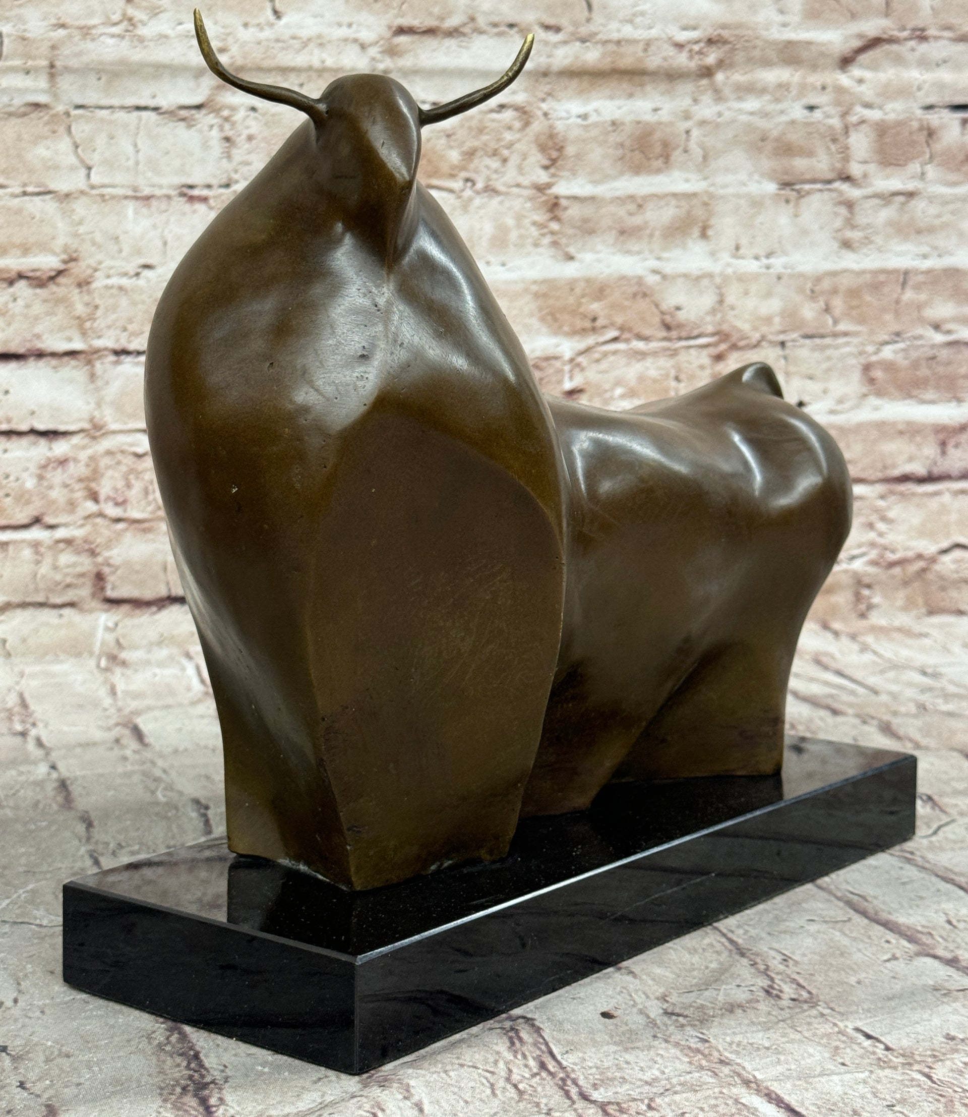 Mid Century Rare Botero Bull 100% Bronze Sculpture Home Decor Artwork ...