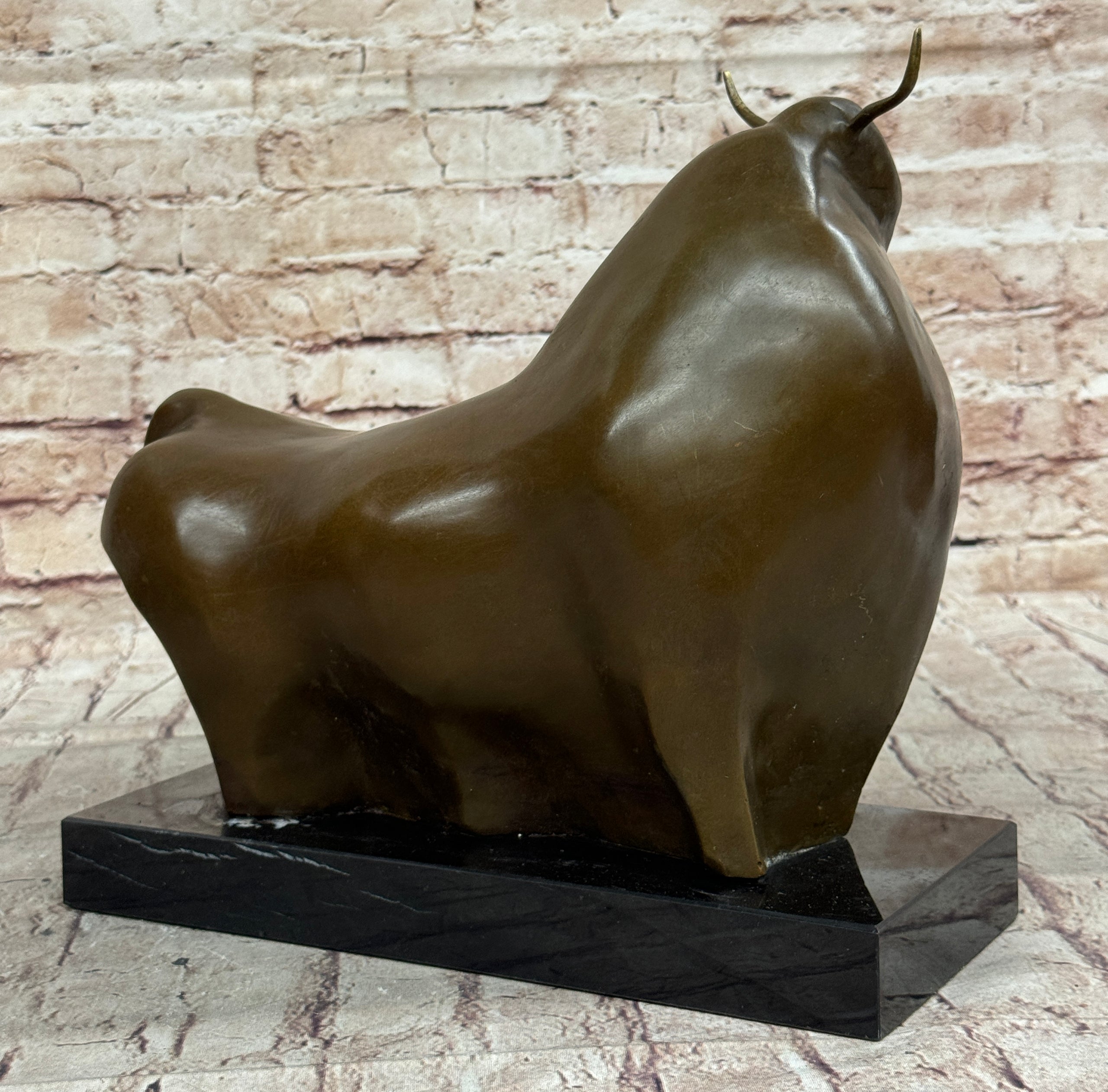 Mid Century Rare Botero Bull 100% Bronze Sculpture Home Decor Artwork ...