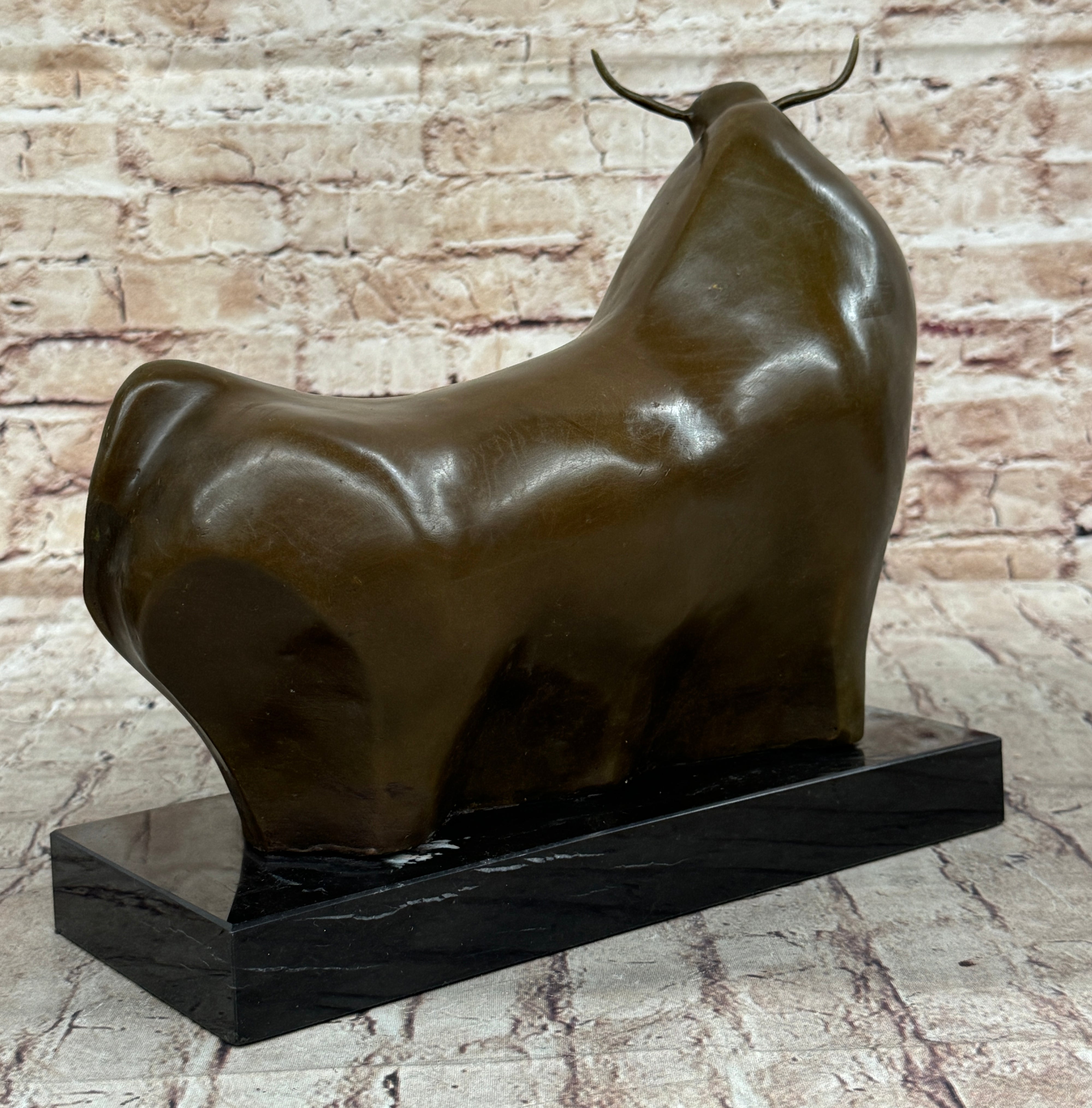 Mid Century Rare Botero Bull 100% Bronze Sculpture Home Decor Artwork ...