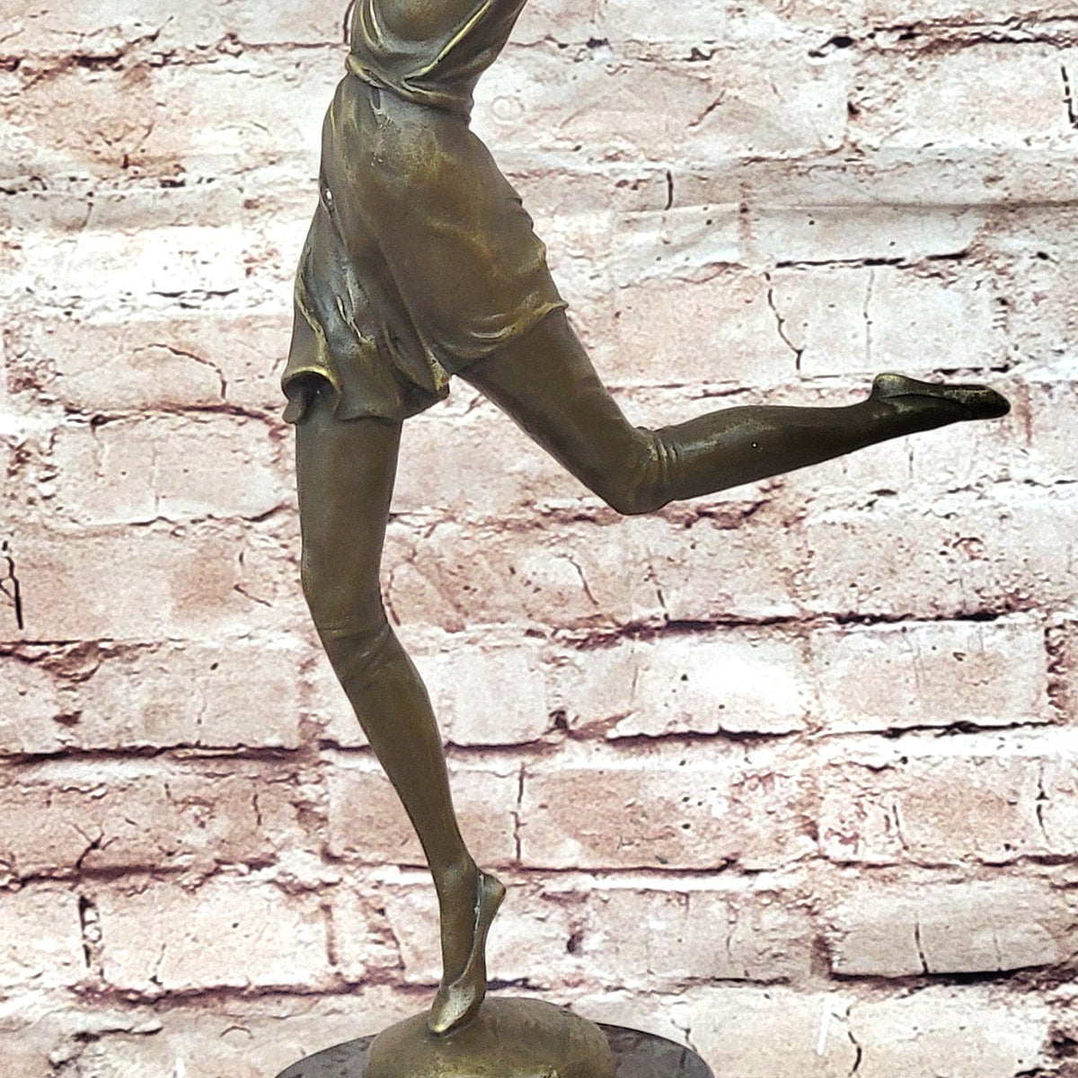Handmade Bronze Dancer Statue High Kicker by Bruno Zach Figurine Figur ...