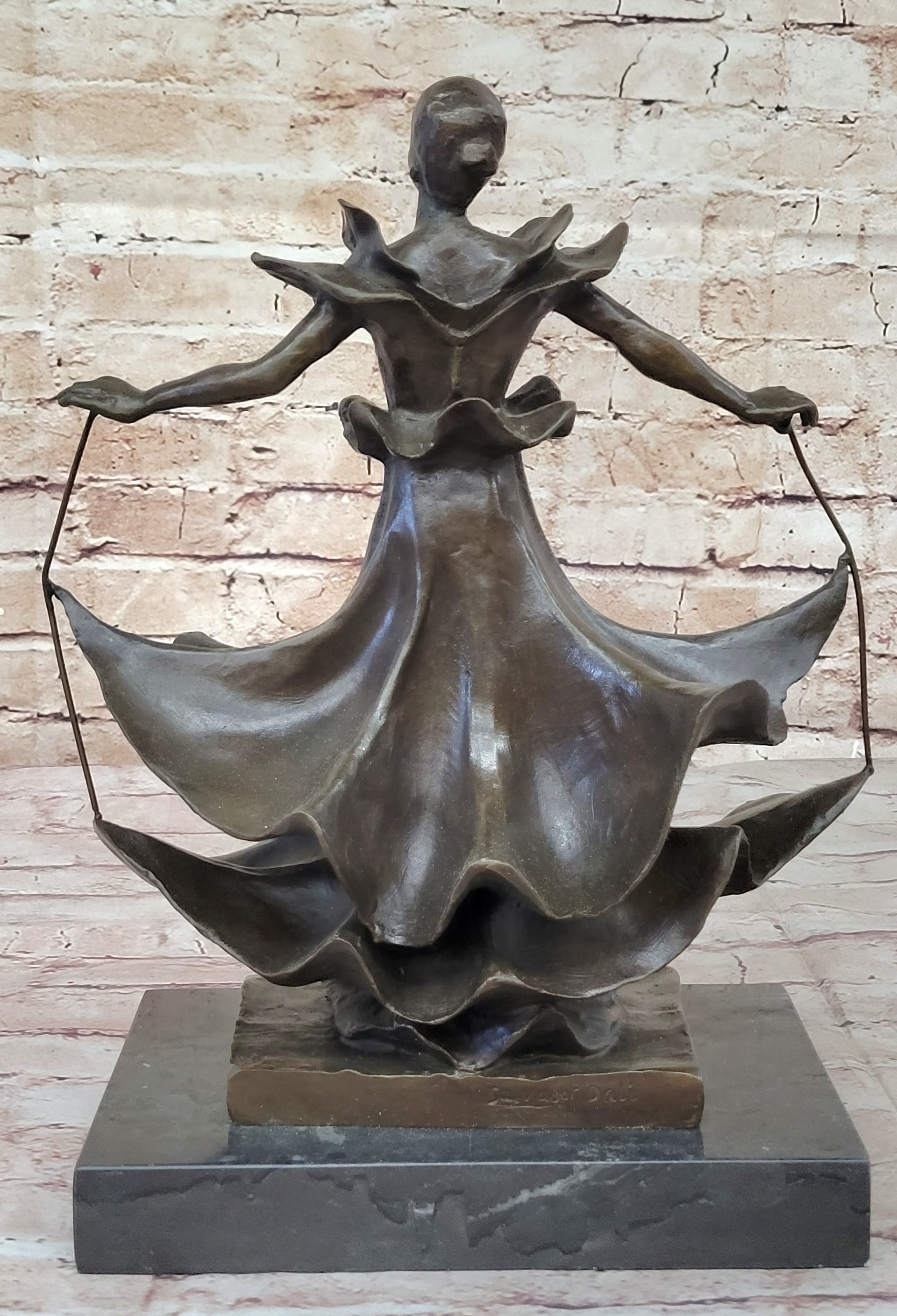 Collectible Rare Dali Dalinian Dancer Museum Quality Bronze Sculpture ...
