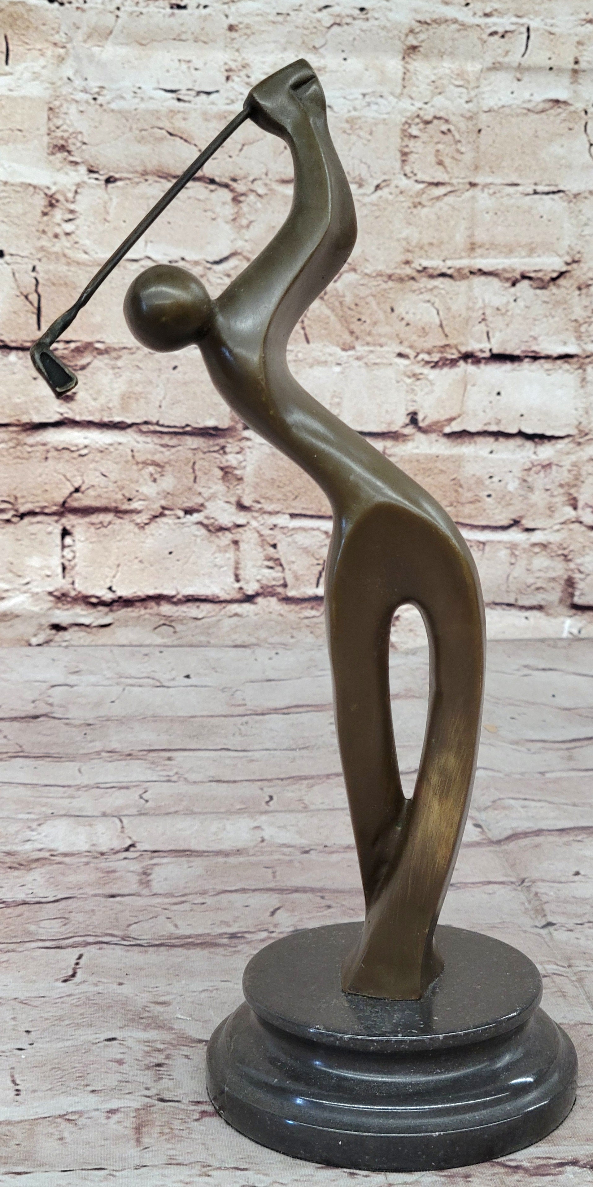 Signed Milo Abstract Tall Golfer Trophy Gift House Decor Golfing Golf ...