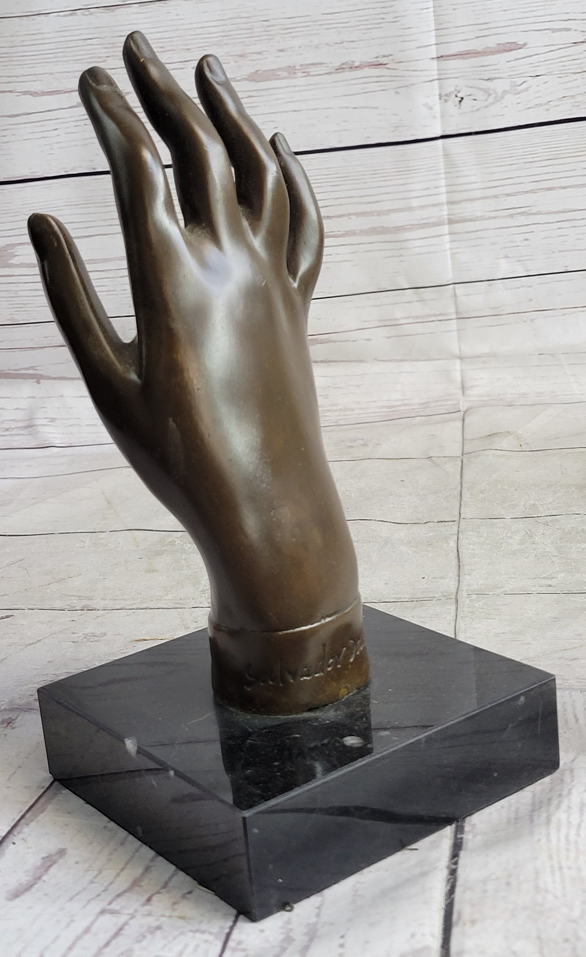 Hot Cast Salvador Dali Female Hand Genuine Bronze Sculpture Figurine F ...