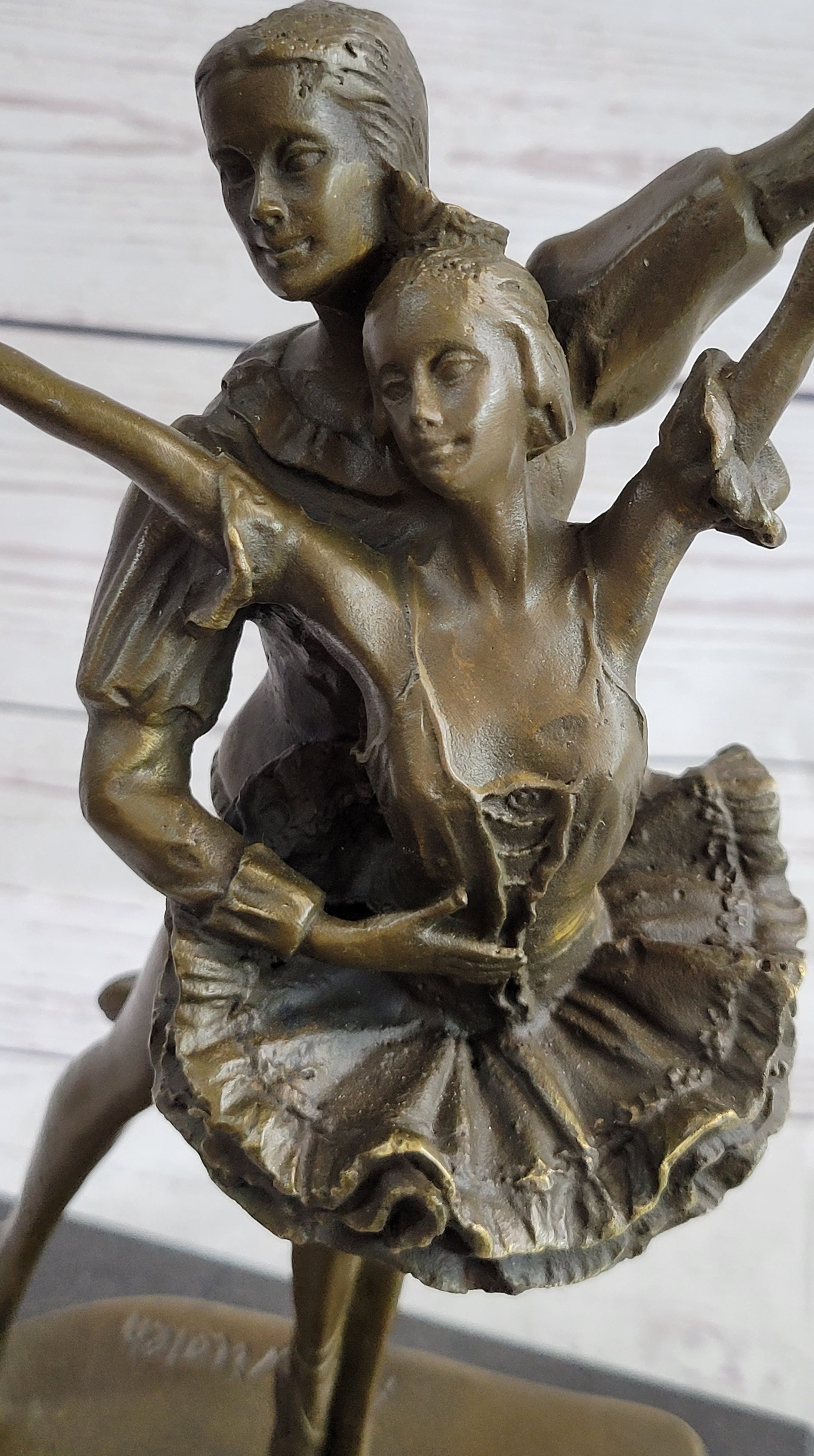 Ballet Dancers Male & Female Ballerina Dancing Bronze Statue Sculpture ...