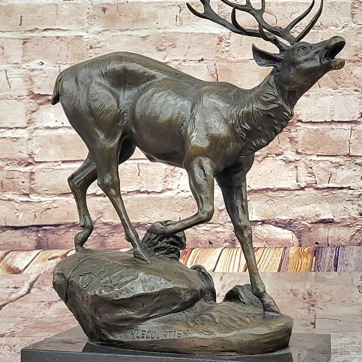 Milo “Stag by Lecourtier” Reproduction – Majestic Deer Bronze Sculptur ...