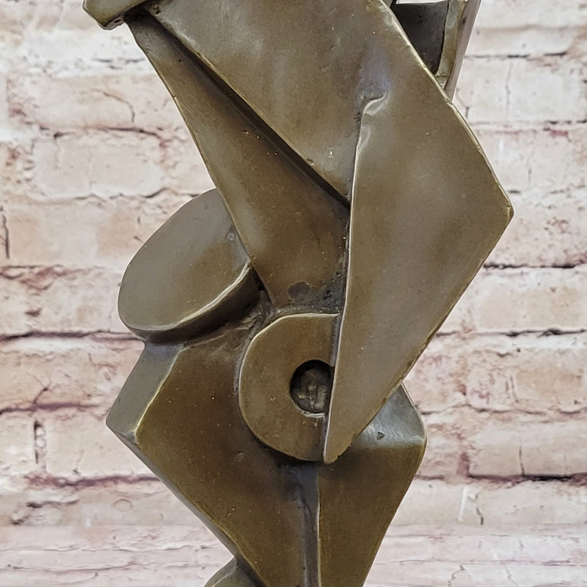 Abstract Cubism Geometric Figurative Bronze Sculpture Statue Dali Pica ...