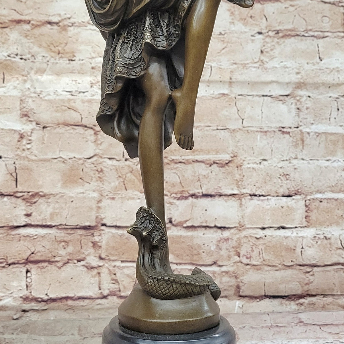 Ankara Snake Dancer Art Deco Nouveau Bronze Sculpture Signed J.R. Coli ...