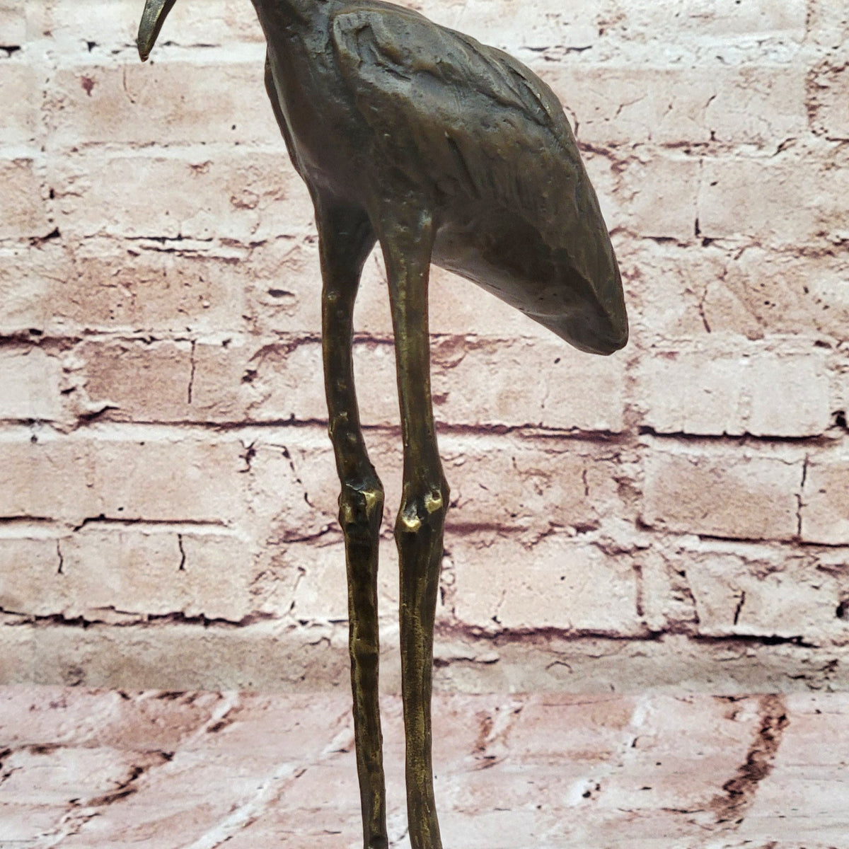 Bronze Stork Sculpture – Elegant Bird Statue for Indoor or Outdoor Dec ...