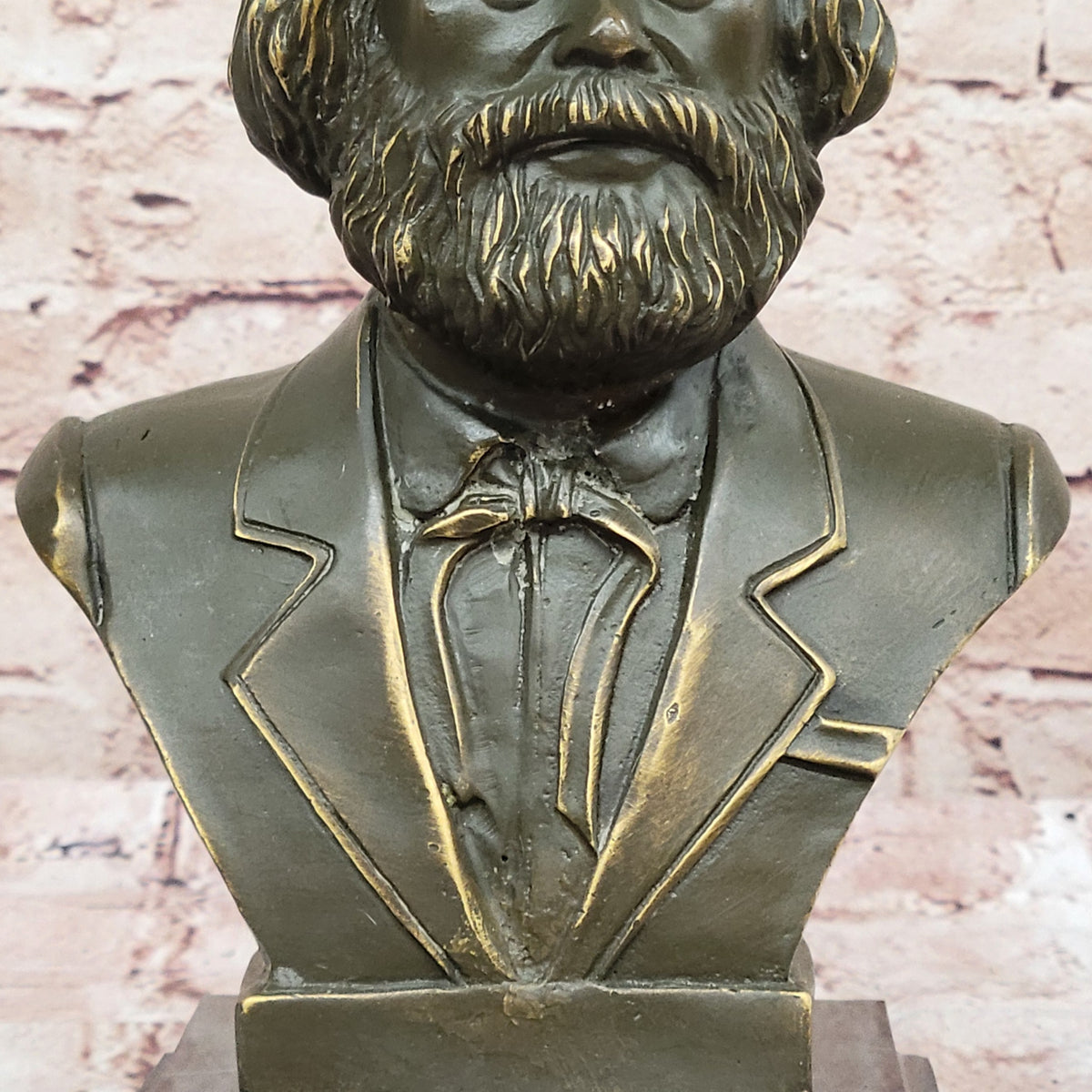 Karl Marx Bronze Bust Sculpture Statue on Marble Base – Bronzhaus