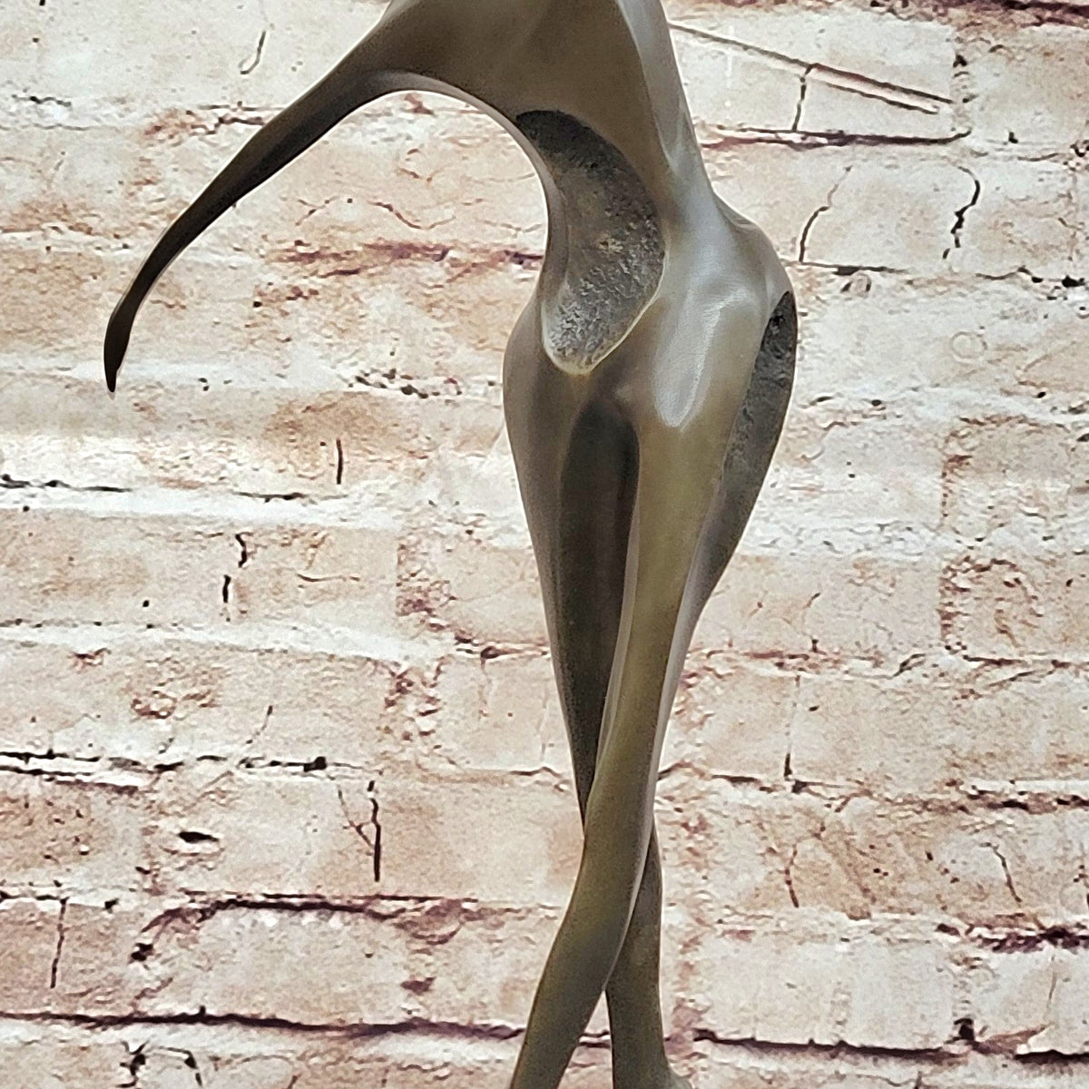 Midcentury Modern Abstract Art Human Dancer Figure Bronze Sculpture on ...