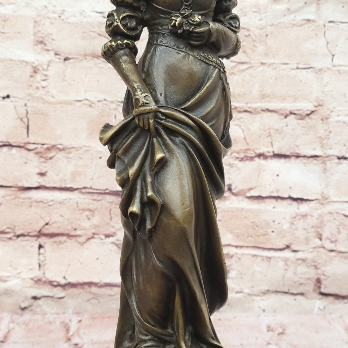 Bronze Victorian Lady Sculpture - Elegant Classical Female Statue Sign ...