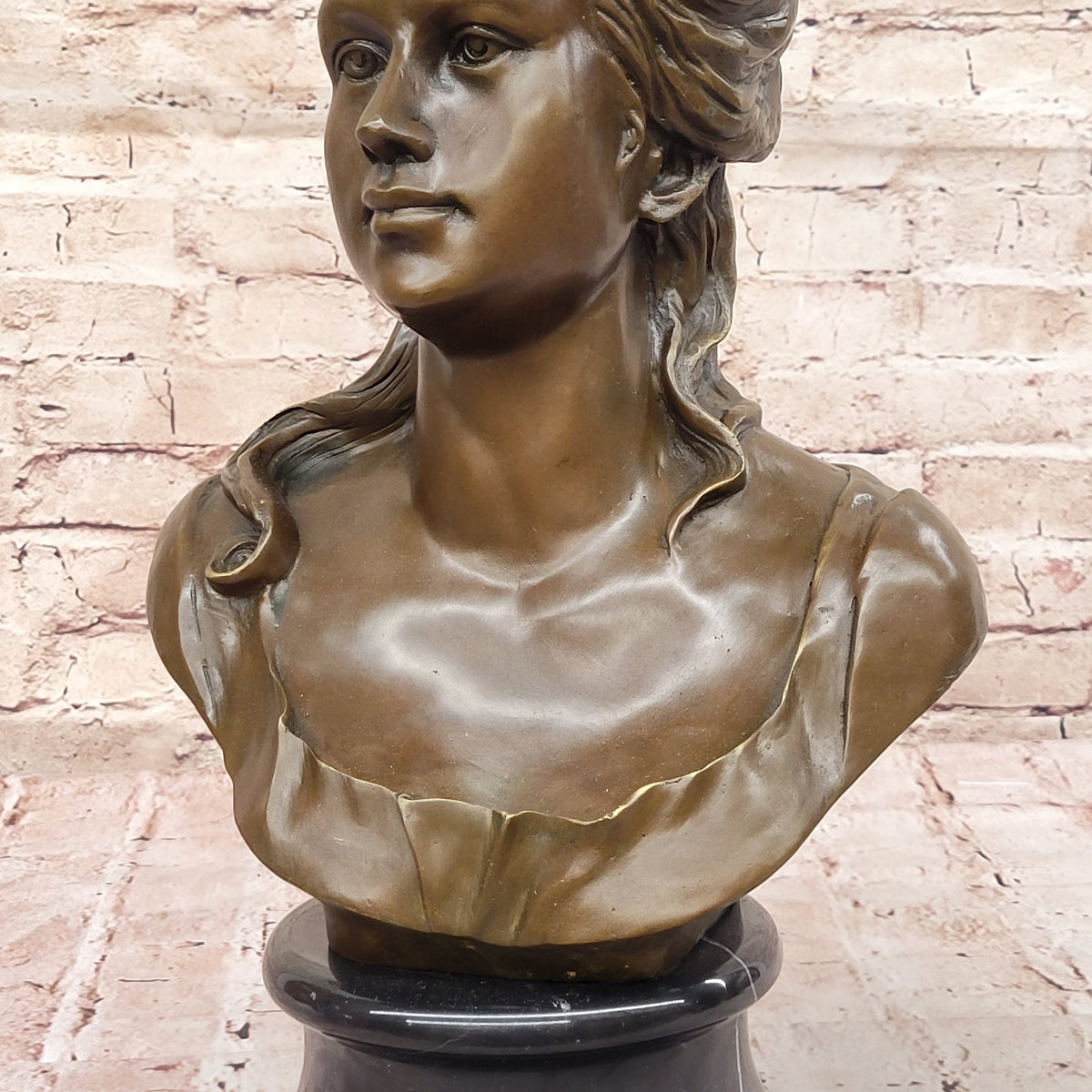 Bronze Female Bust Statue – Classic Woman Portrait Sculpture for Elega ...