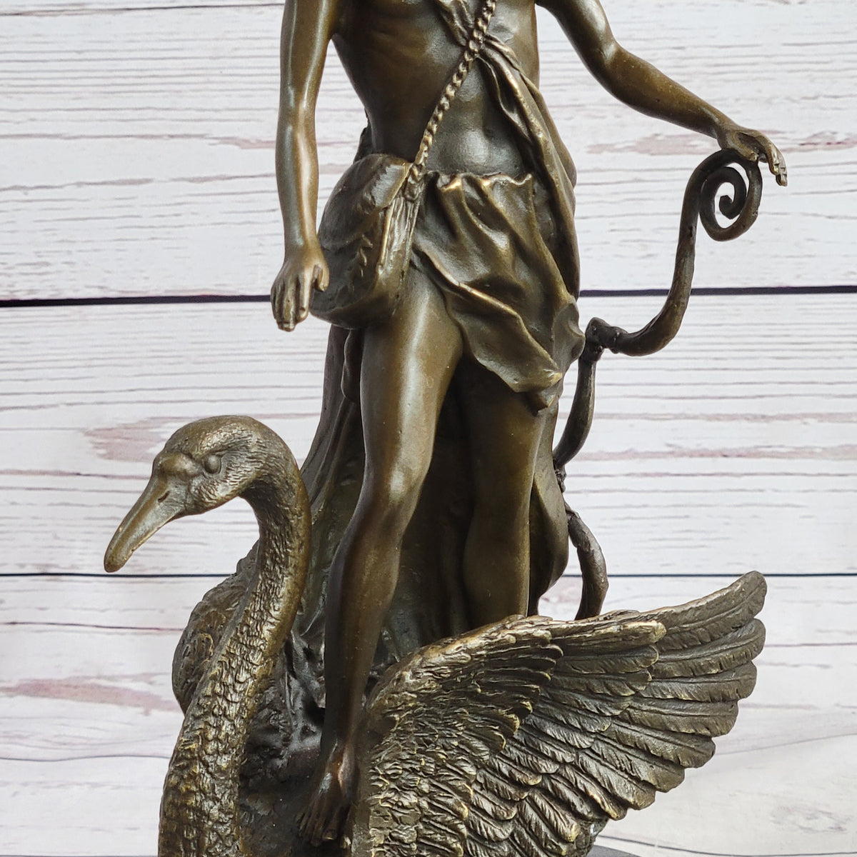 Leda Zeus Swan Greek Mythology Bronze Sculpture Statue Lost Wax Castin ...