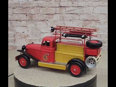 Ford Model A Fire Chief Pickup (1931, 1:14, Red)Fire truck Number 6 De ...