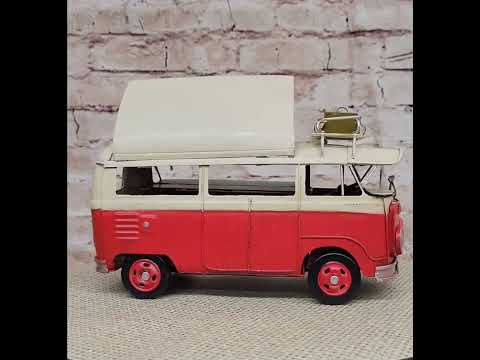 Scale model toy bus for handmade gifts Volkswagen Mini Bus Home Decora ...