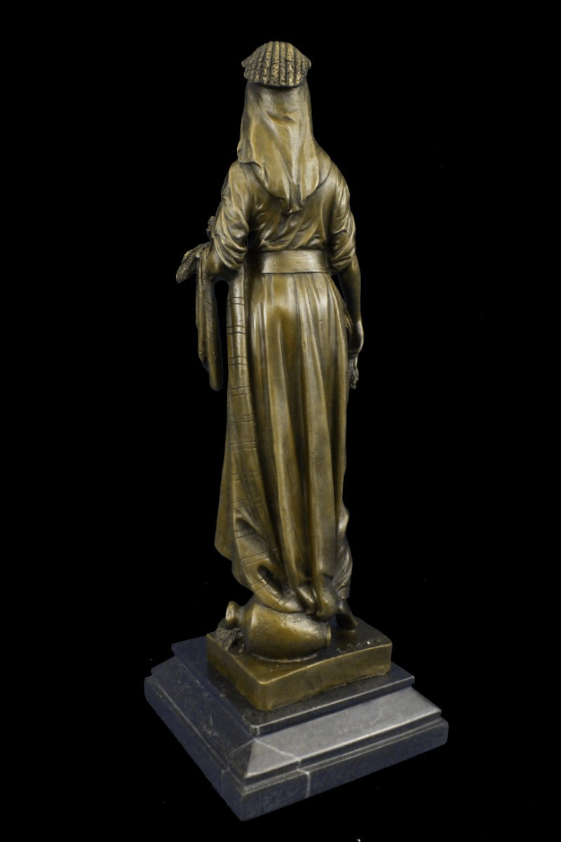 Reproduction Of Greek Goddess Bronze Sculpture Marble Base Statue Art ...