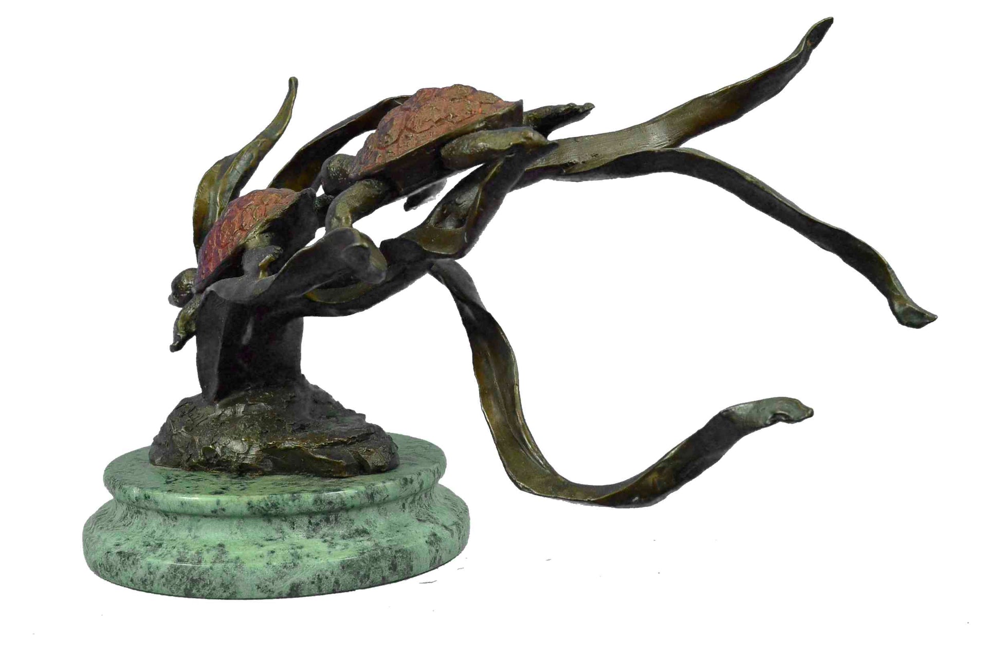Signed Ferdinand Pautrot Sea Turtles Bronze Marble Base Sculpture Hot ...
