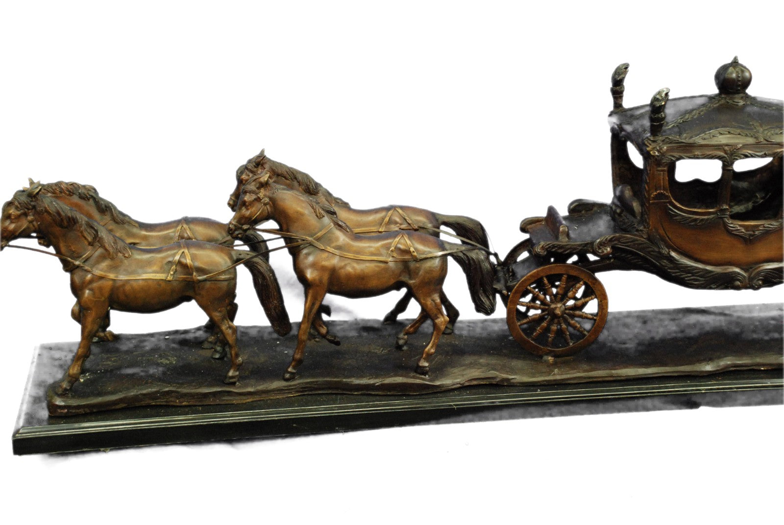 Handmade''Stagecoach''Hot Cast Bronze Western Sculpture Lost Wax ...