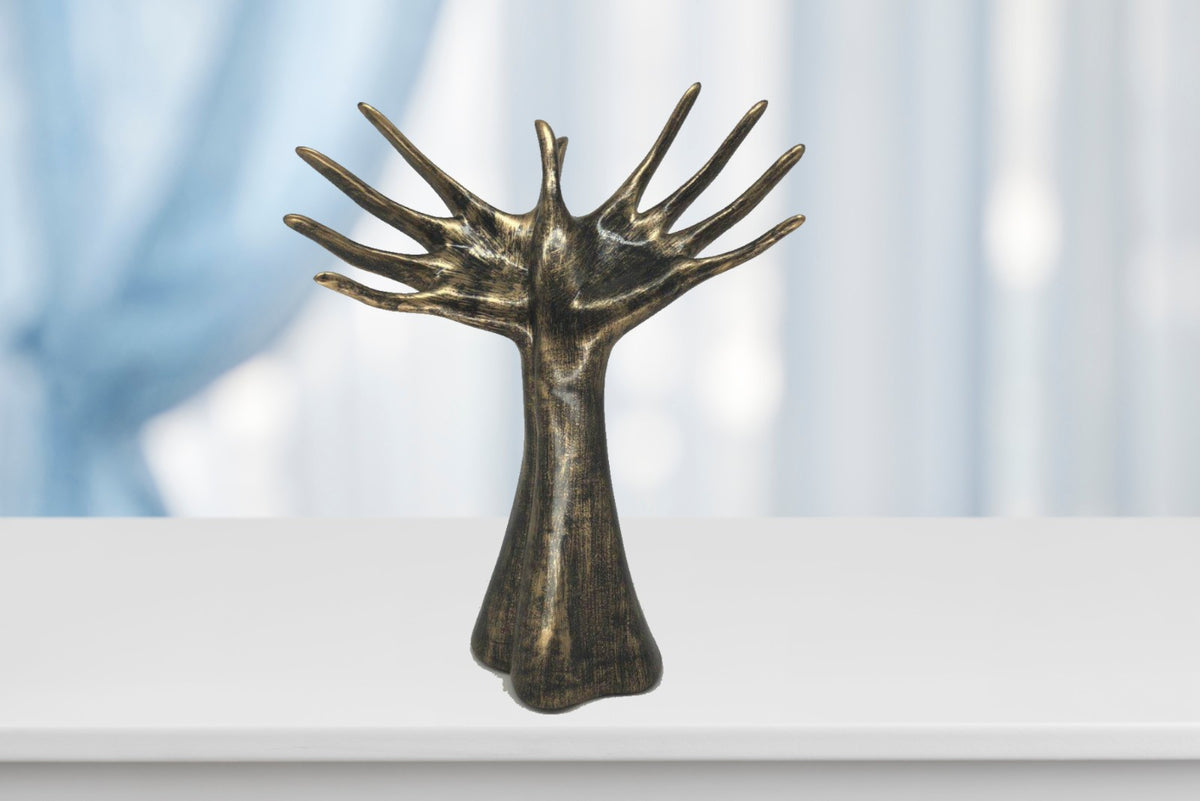 Cold Cast Handcrafted Two Hands are One Bronze Sculpture Detailed ...