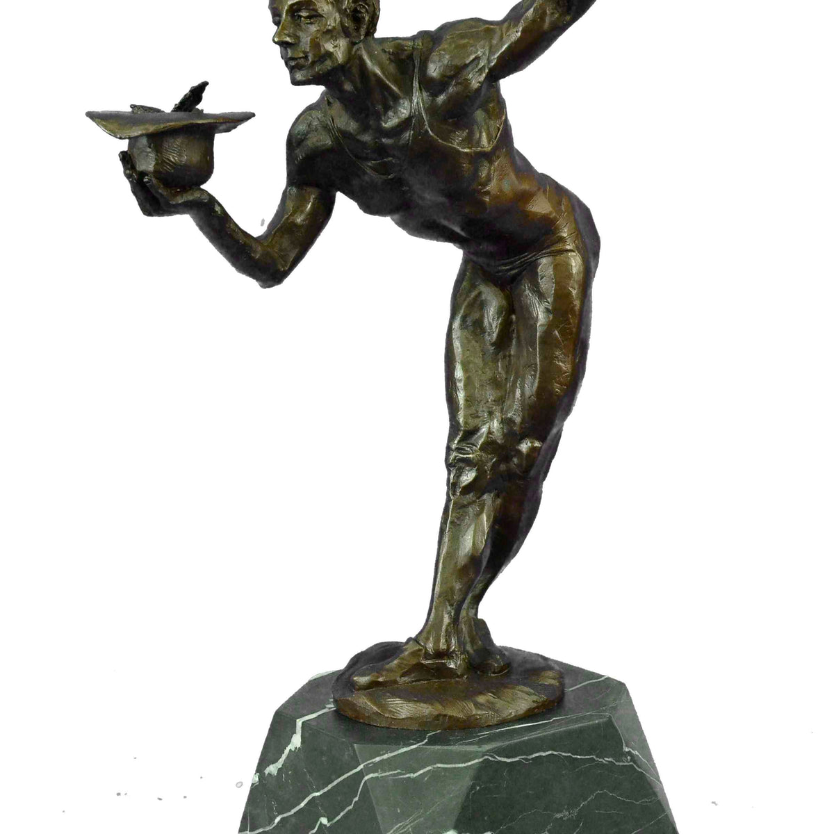 Art Deco Magic Magician Do The Hat Trick Bronze Sculpture Figure Figur ...