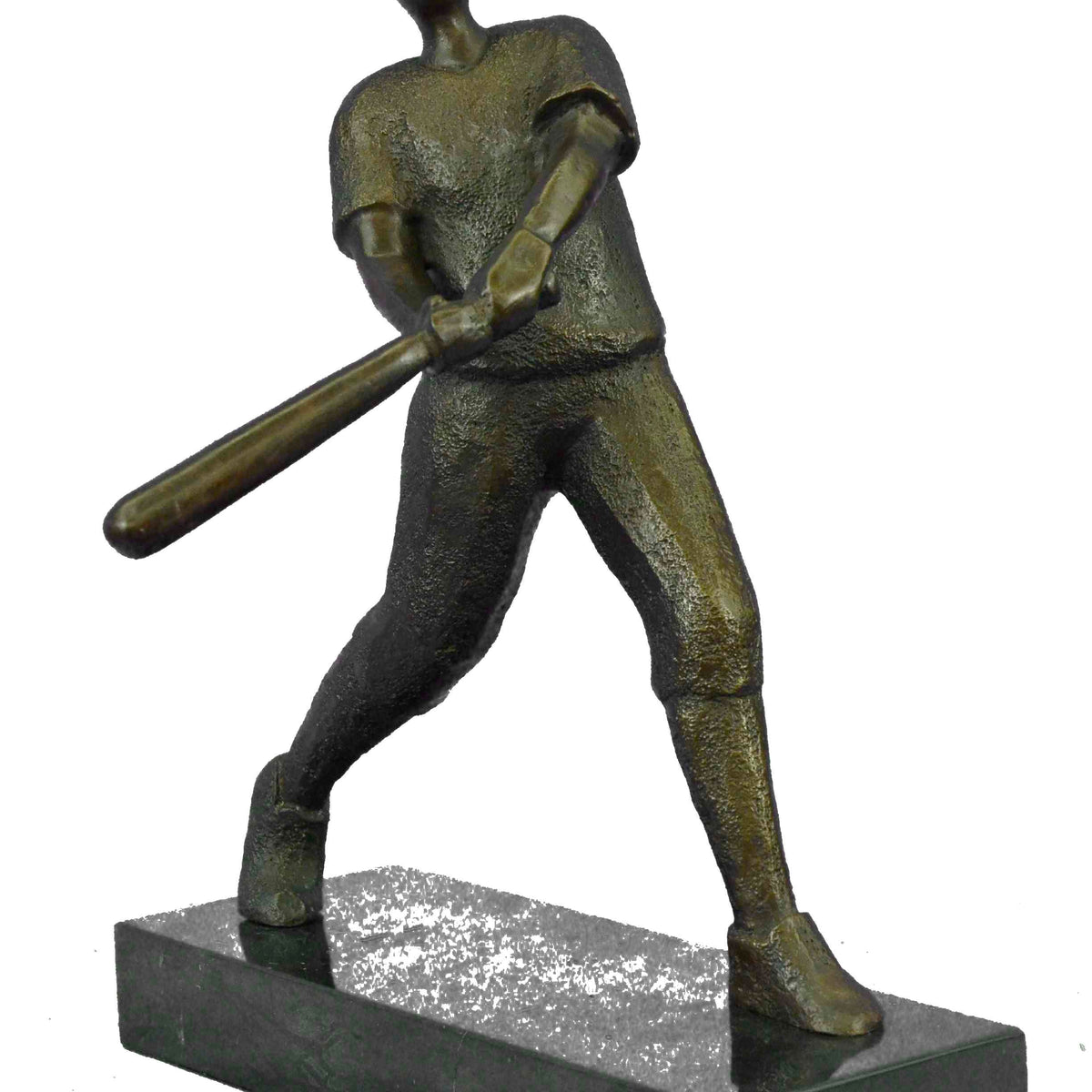 Signed Original Abstract Modern Art Baseball Player Bronze Sculpture M ...