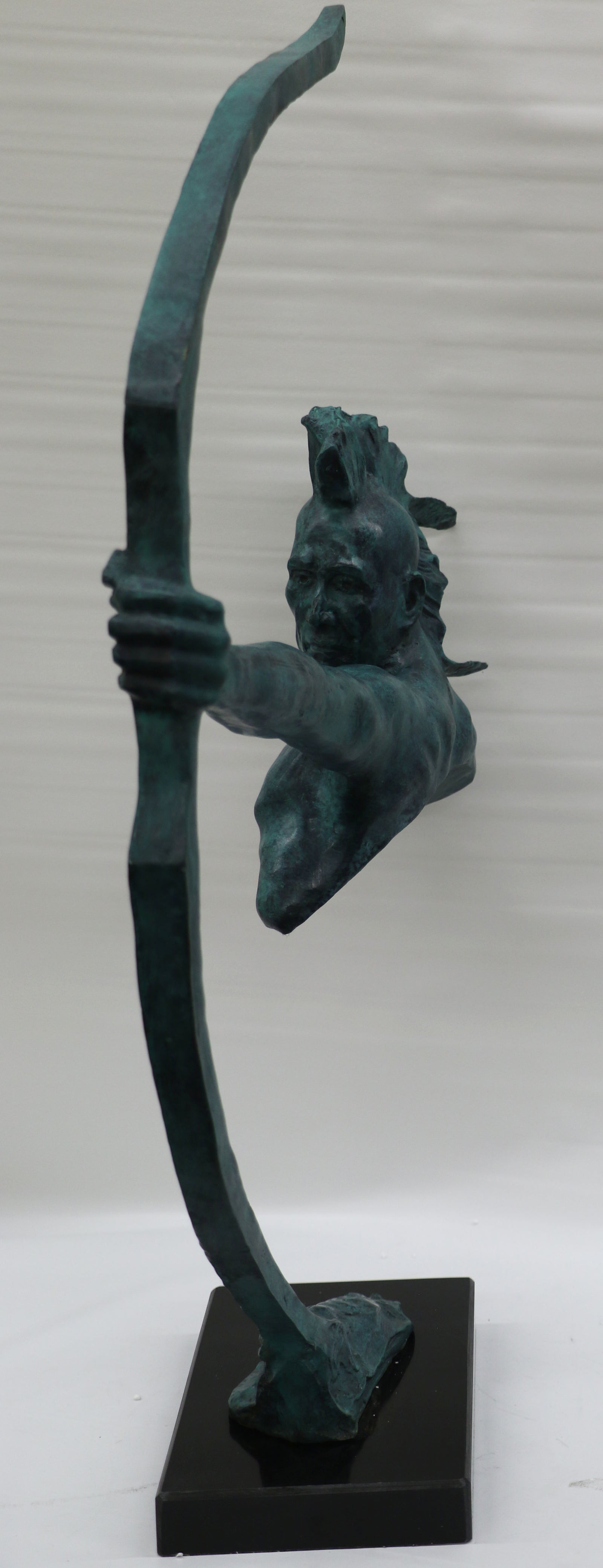 Signed Original Limited Edition Mario Nick Indian Archer Bronze Sculpt ...