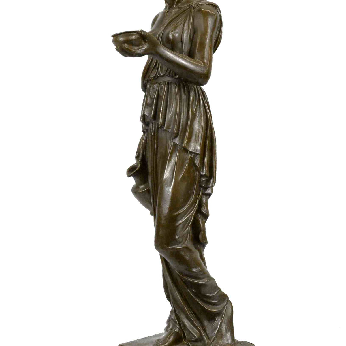 ART NOUVEAU BEAUTY FIGURAL LADY METAL BUST STATUE VICTORIAN WOMAN BRON ...