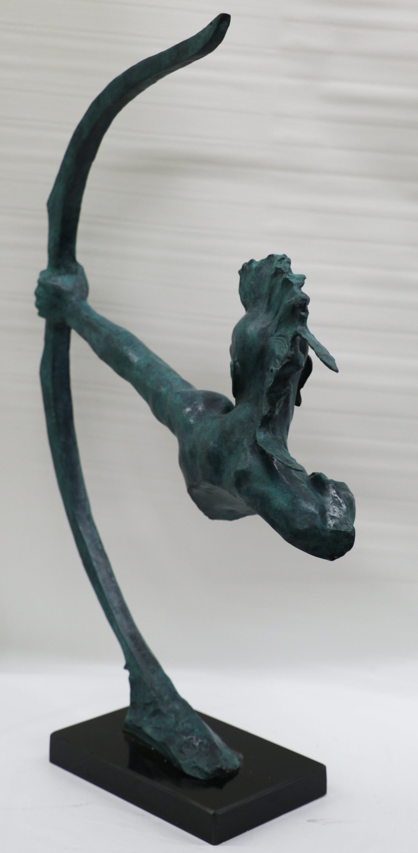 Signed Original Limited Edition Mario Nick Indian Archer Bronze Sculpt ...