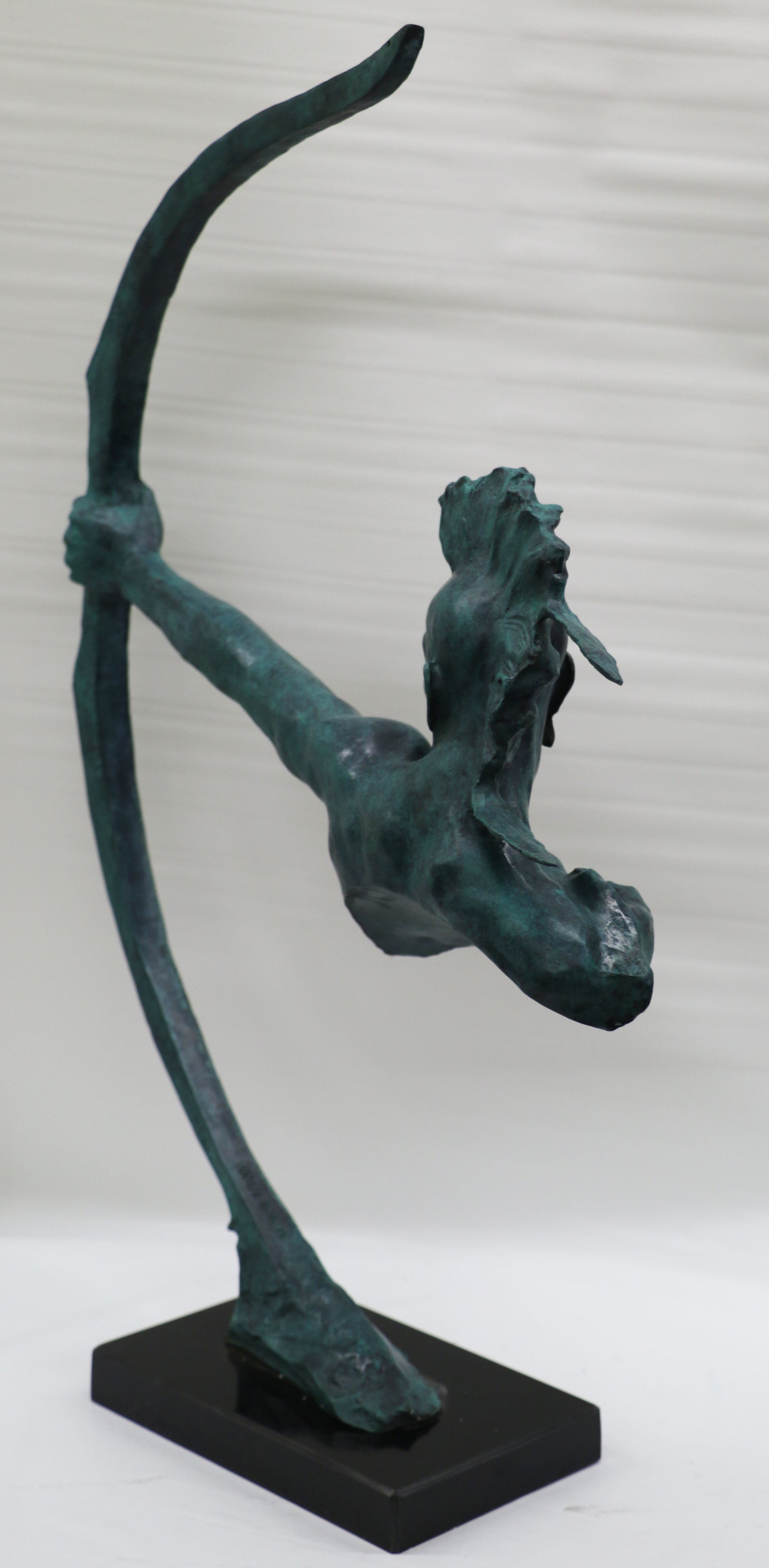 Signed Original Limited Edition Mario Nick Indian Archer Bronze Sculpt ...