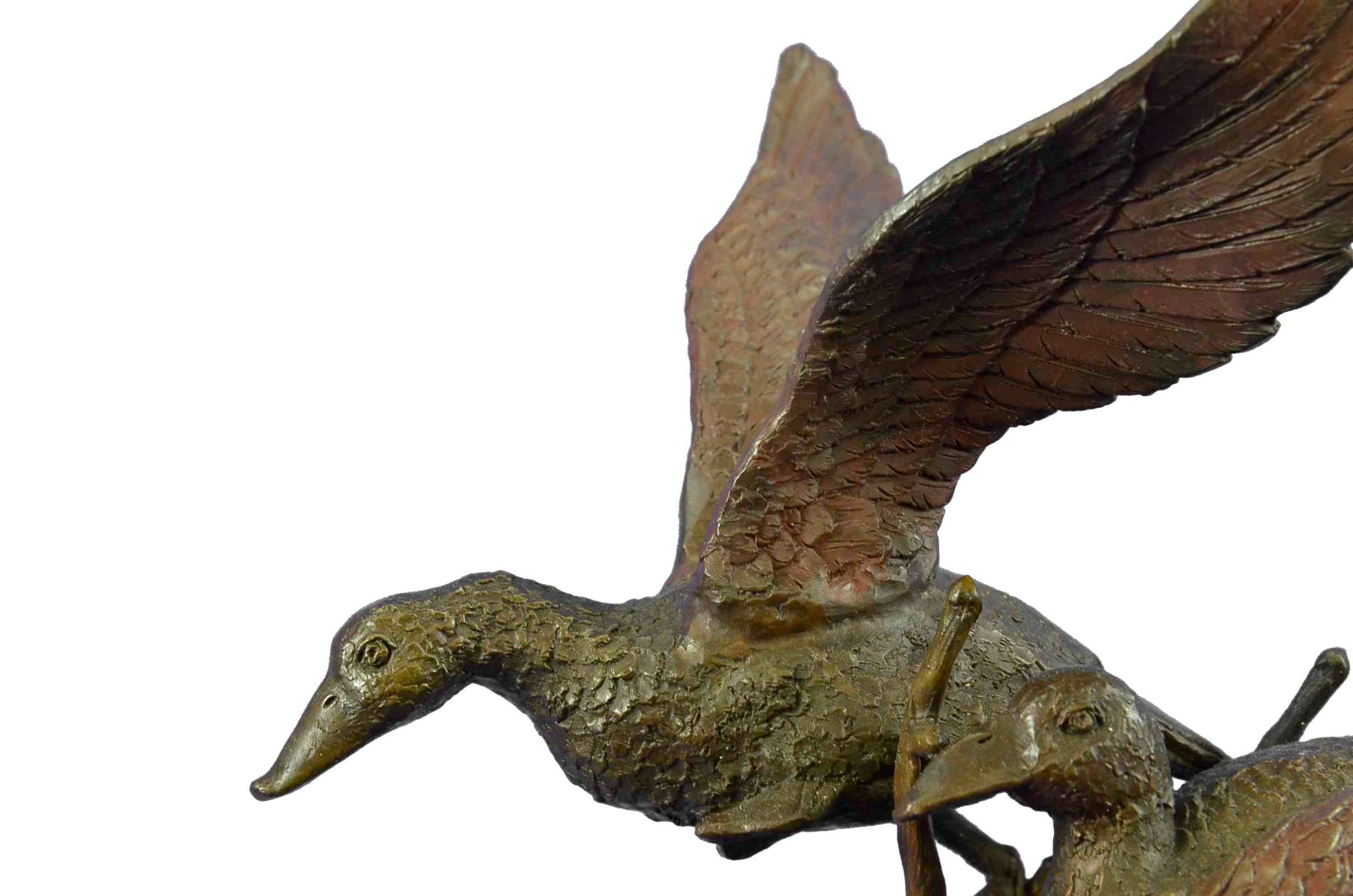 American Artist Fisher Original Duck Decks Marshland Bronze Sculpture ...