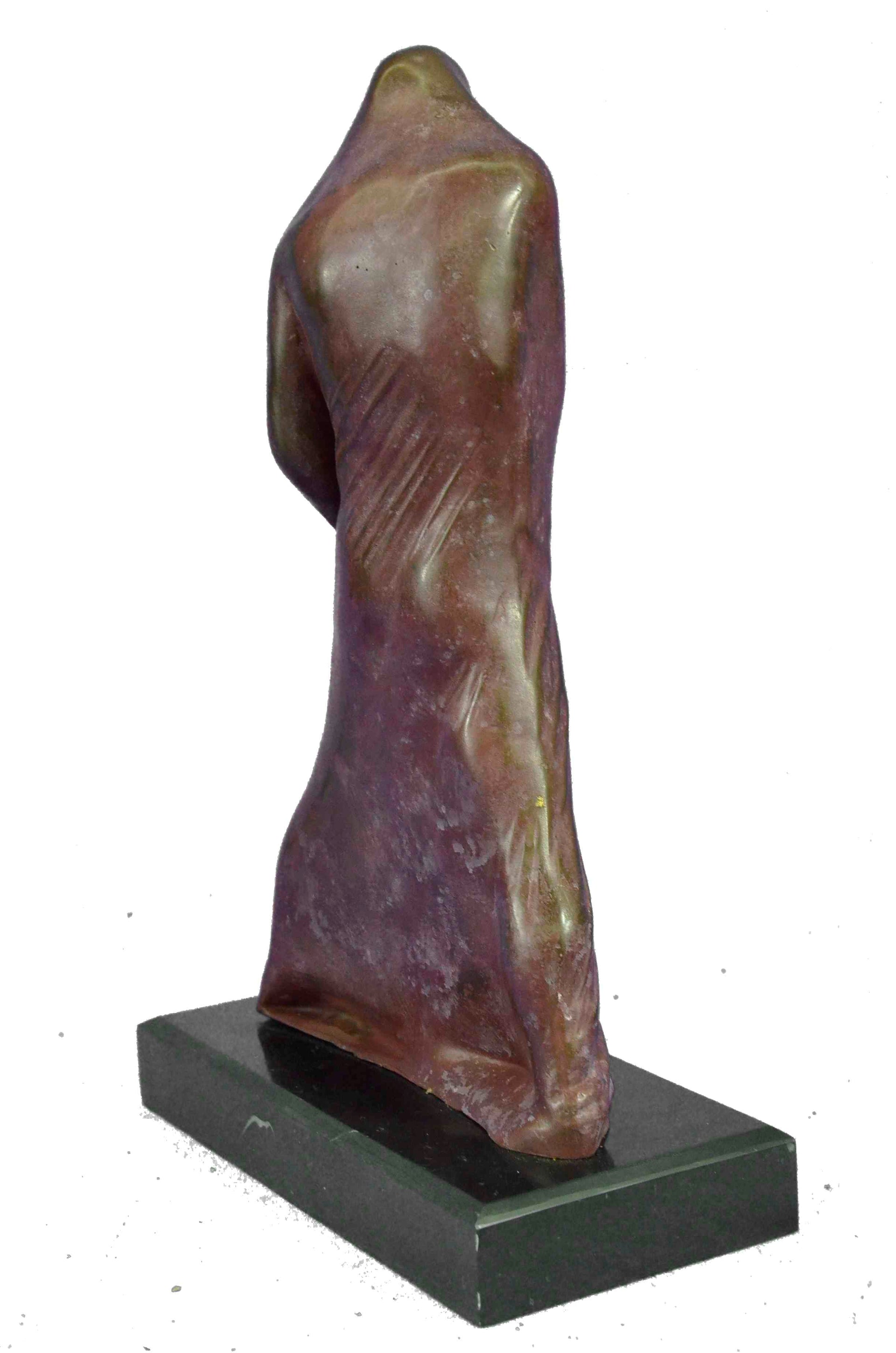 Limited Edition Abstract Modern Art Female in Shape of a Rock Bronze ...
