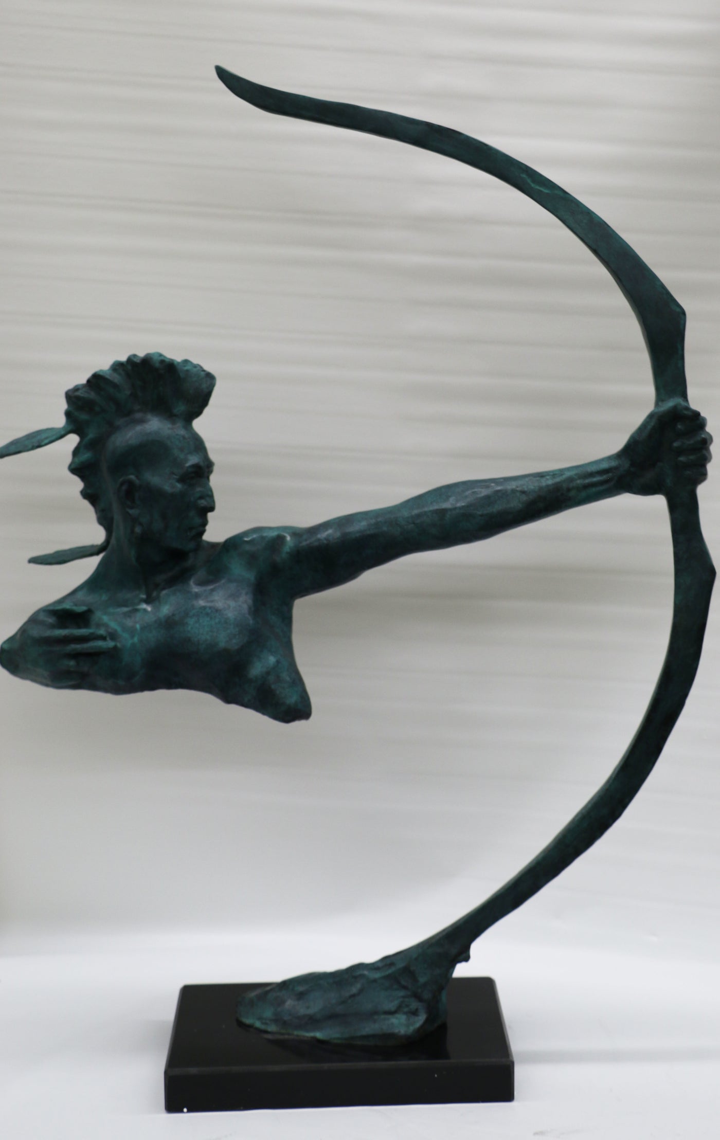 Signed Original Limited Edition Mario Nick Indian Archer Bronze Sculpt ...