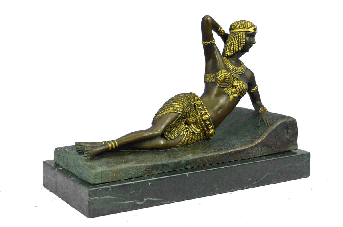 Gold Patina Gilt Egyptian Princess by Canova Bronze Sculpture Statue ...