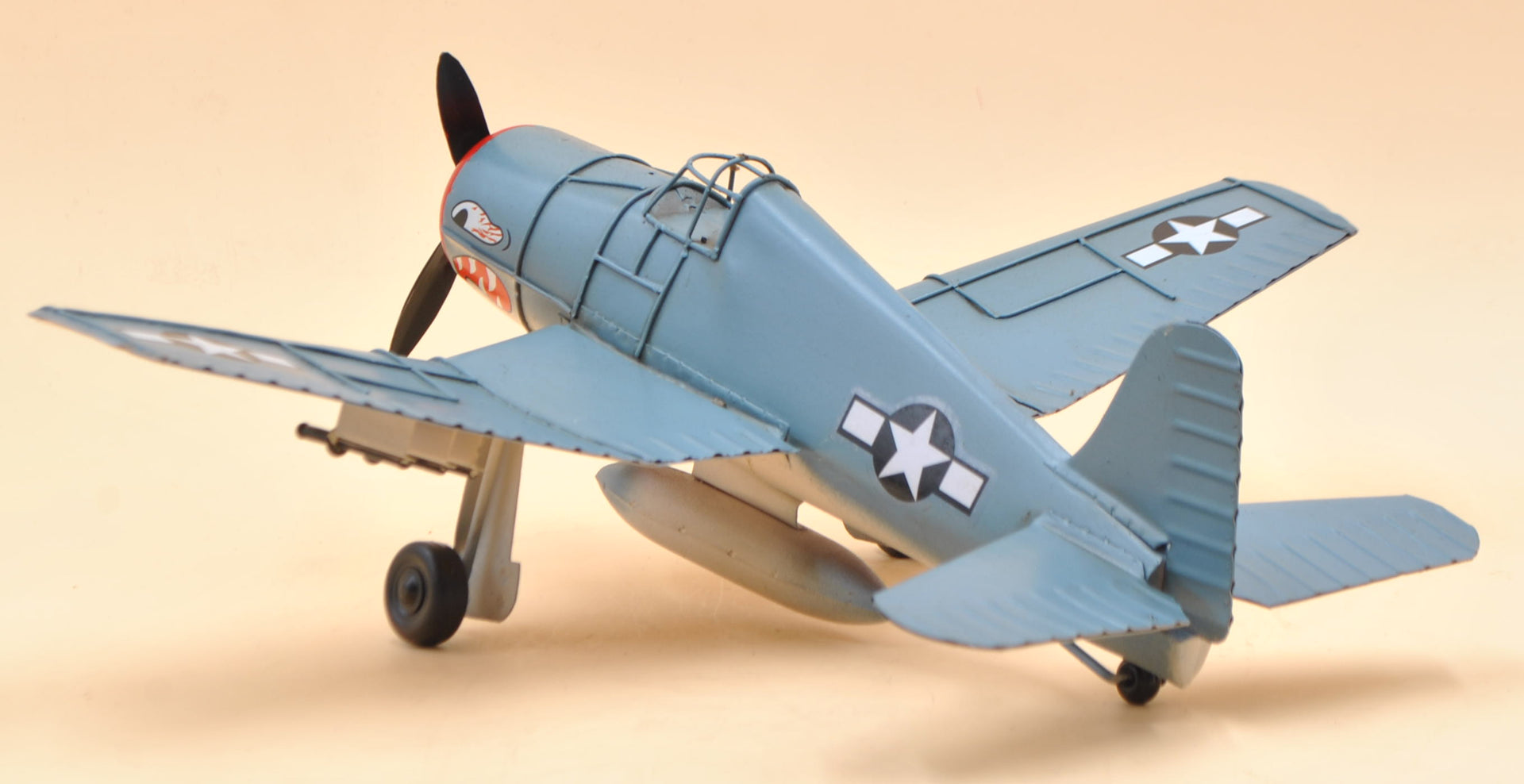 Antique Plane Ornaments Handmade Aircraft Model Vintage 1:40 Scale ...