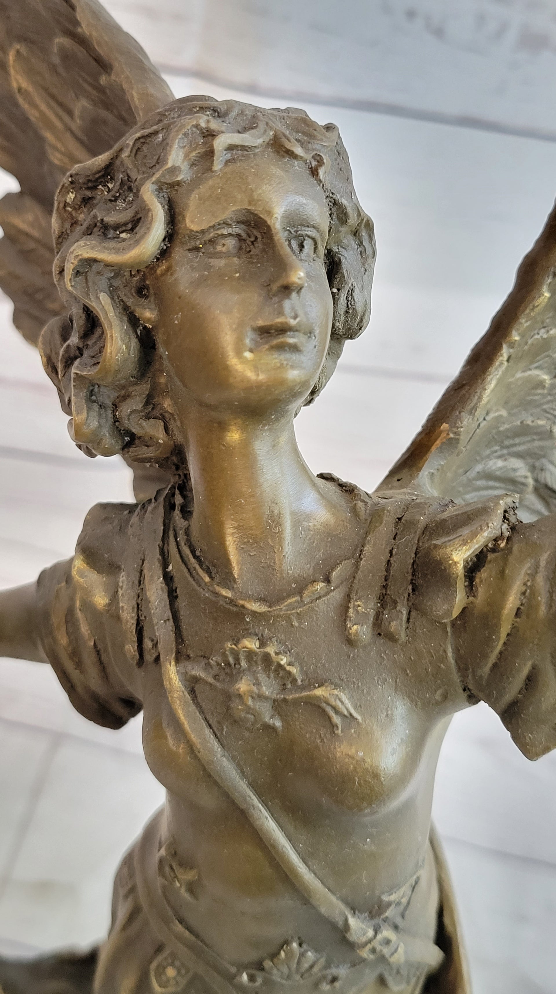 20'' Tall Archangels Nike Angel of Victory Mythical Bronze Sculpture S ...