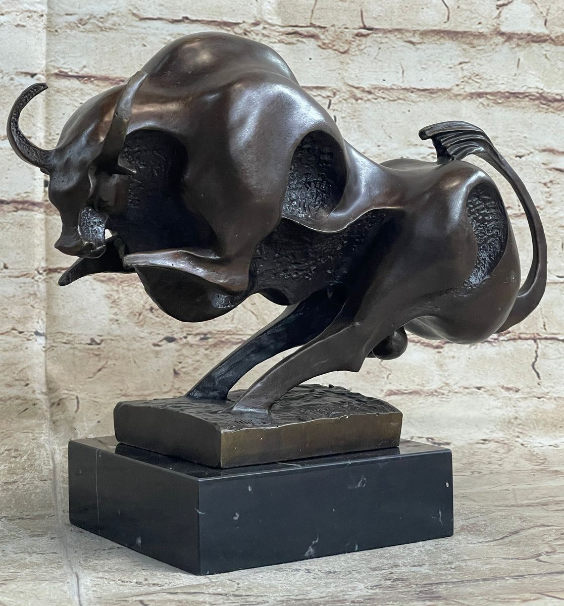 Original Milo Modern Art Bull Bronze Statue Figure Abstract Mid Century ...