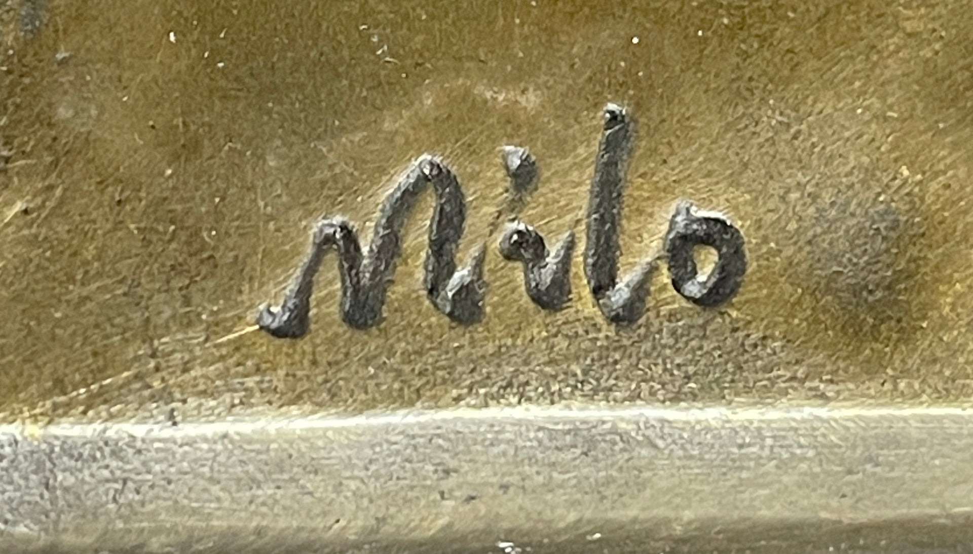 African Lion Bronze Sculpture Statue By Milo Figurine Marble Base Figu ...