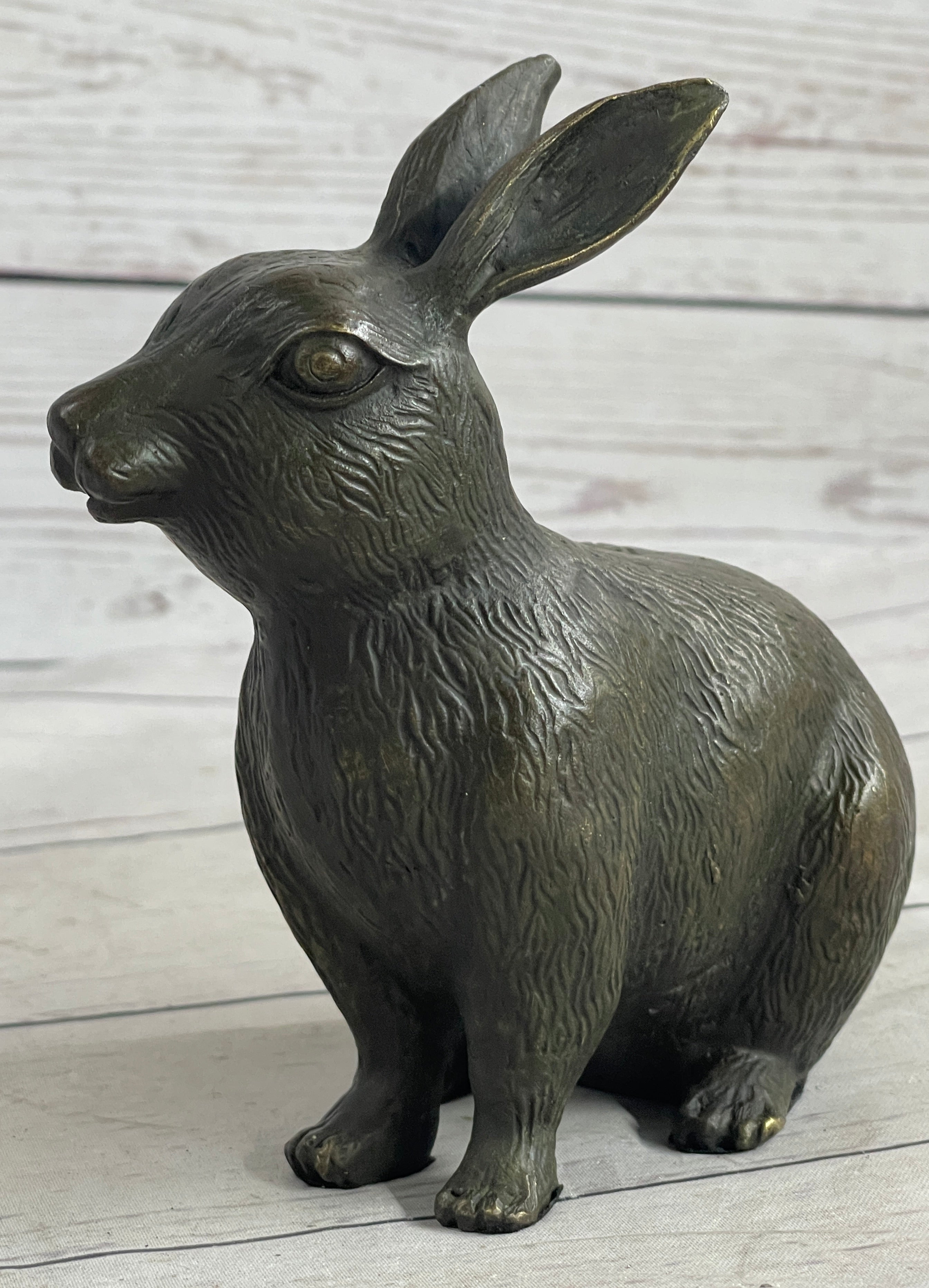 Vintage Austrian Vienna Bronze Sitting Bunny Rabbit Figurine Statue ...