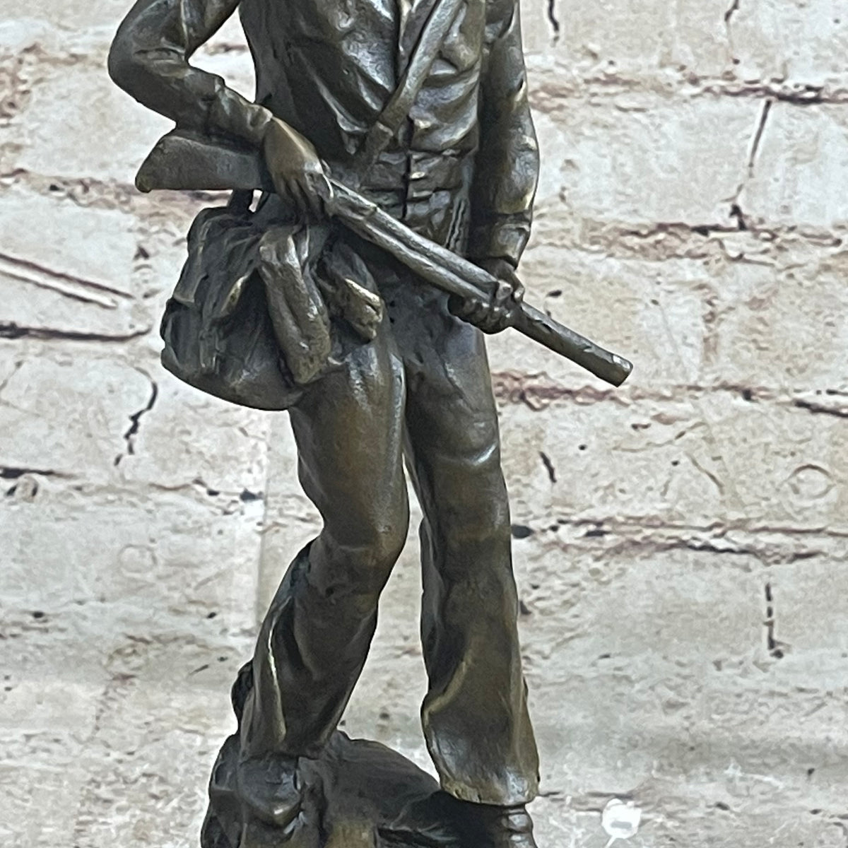 Bronze Marble Statue Sheriff US Marshall Gun Wild West Pony Express Gu ...