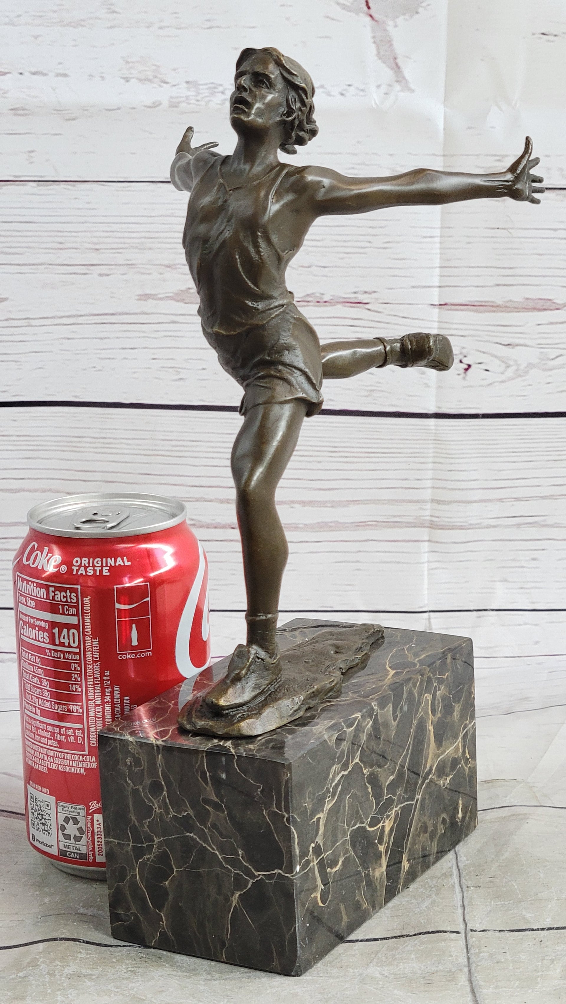 Track Runner Sprinter Race Bronze Metal Sculpture Statue Trophy Figure ...